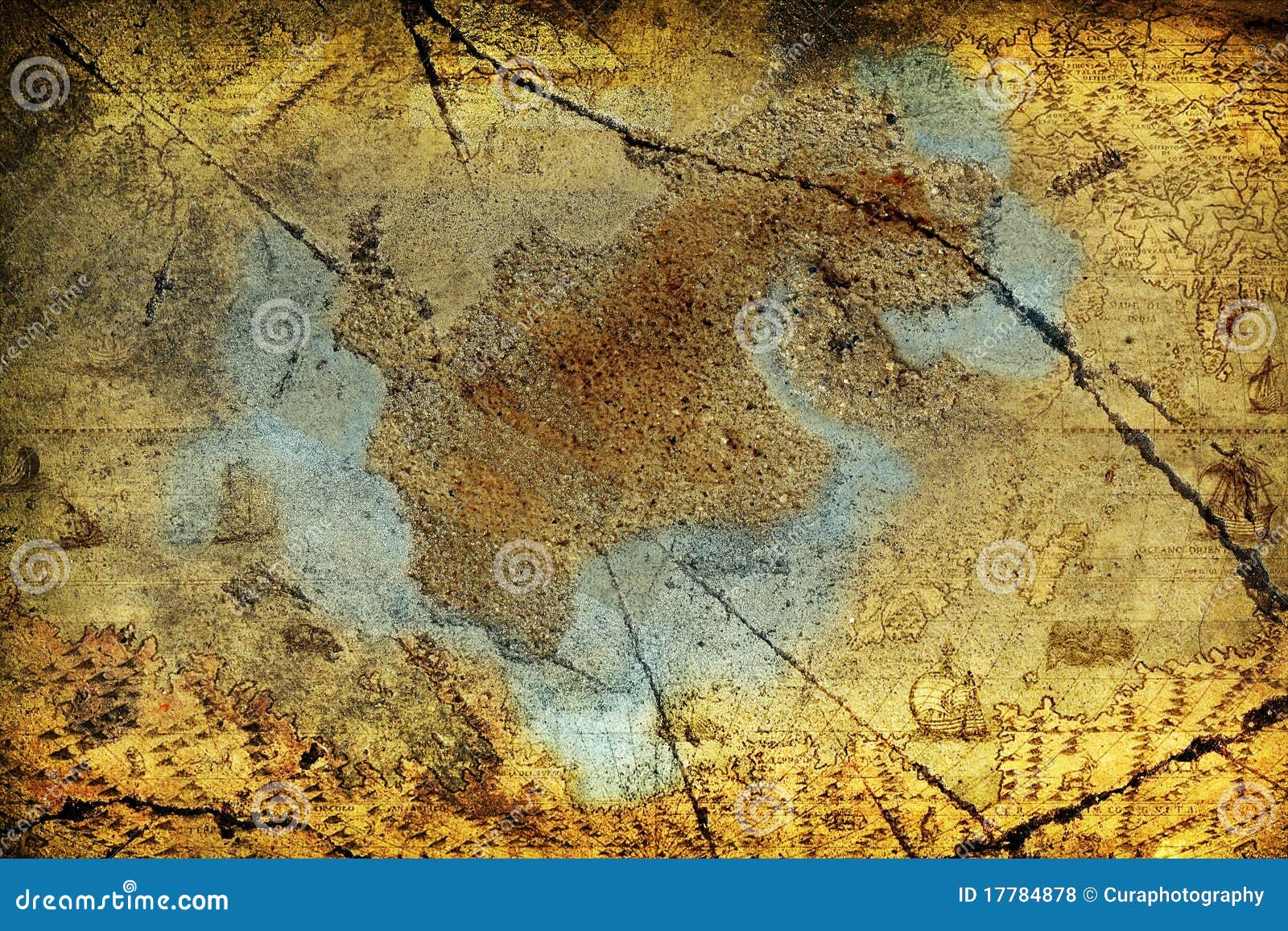 Grunge map stock photo. Image of texture, rough, vintage - 17784878