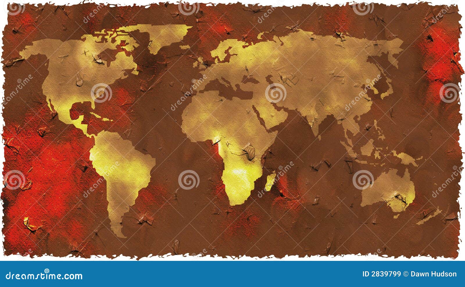 Grunge map stock illustration. Illustration of torn, sepia - 2839799
