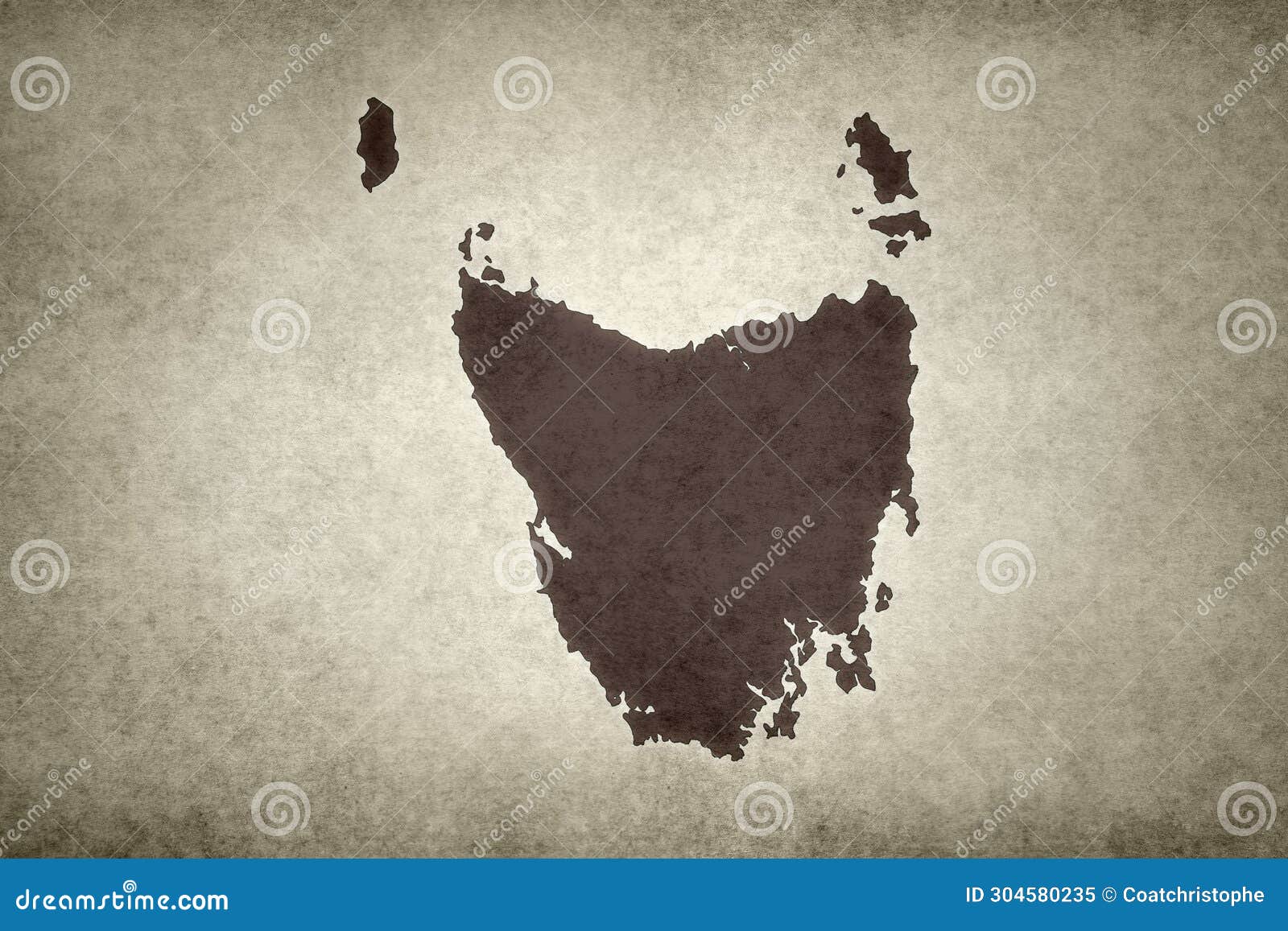 Tasmania Australia Silhouette Map With Transparent Background Cartoon ...