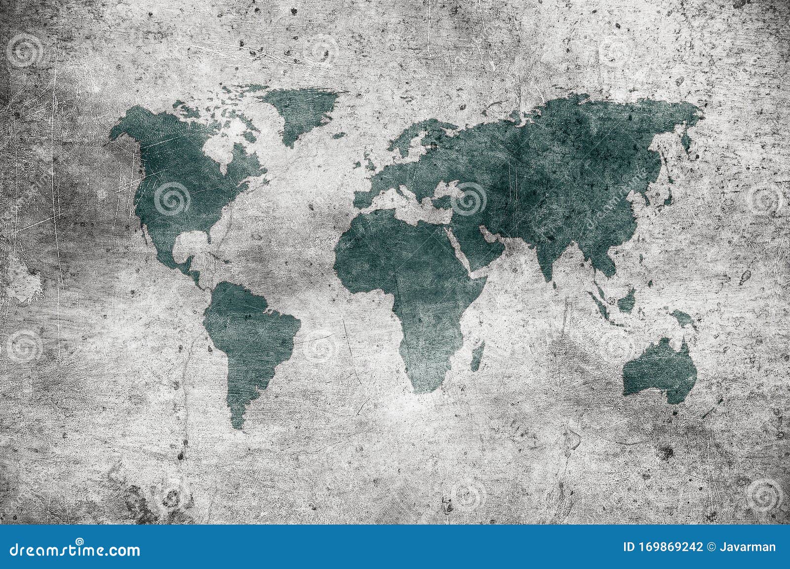 Grunge map of the world stock de ilustración. Ilustración de retro ...