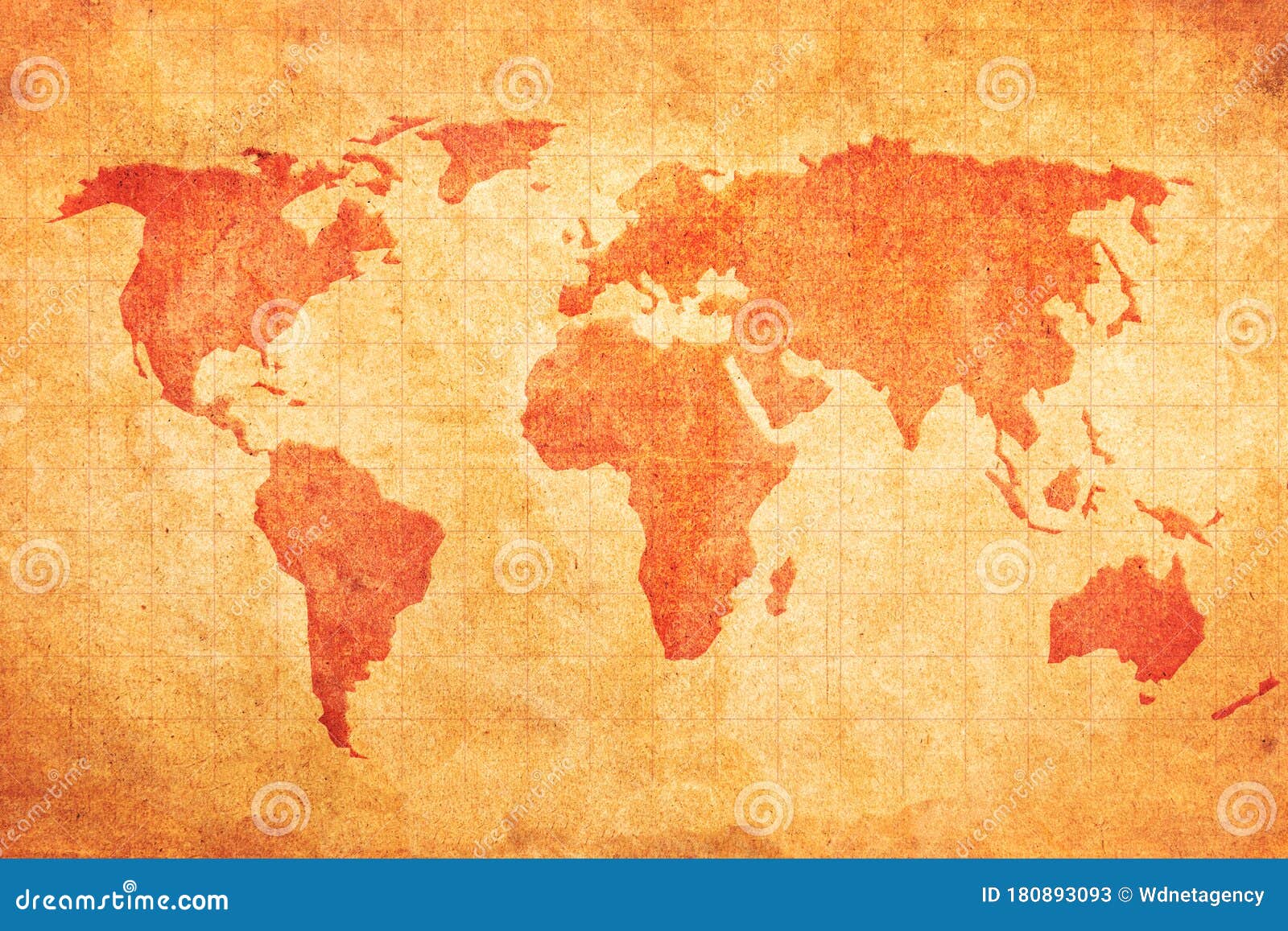 Old Map of the World stock illustration. Illustration of design - 180893093