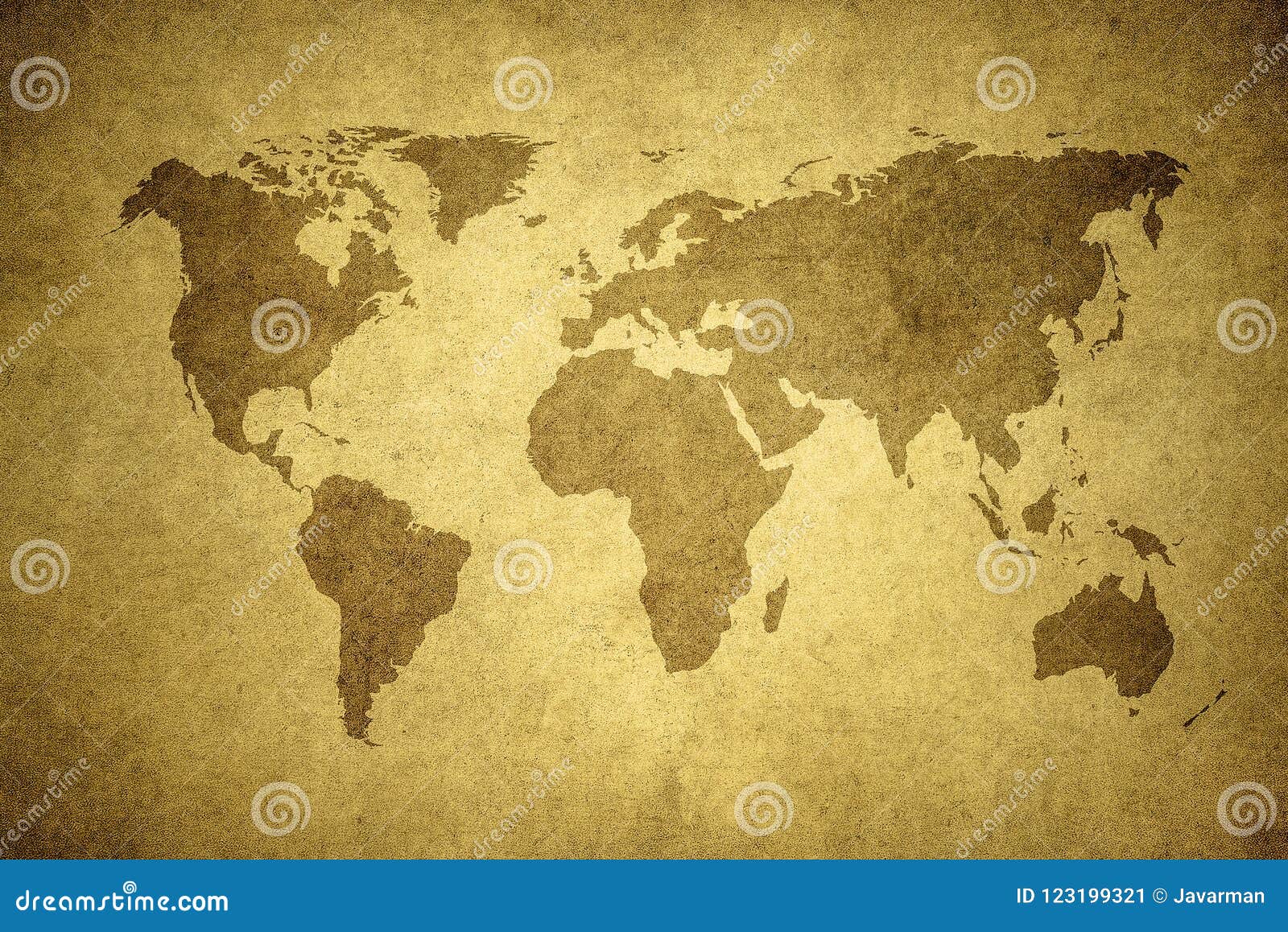 Grunge map of the world stock illustration. Illustration of antique ...