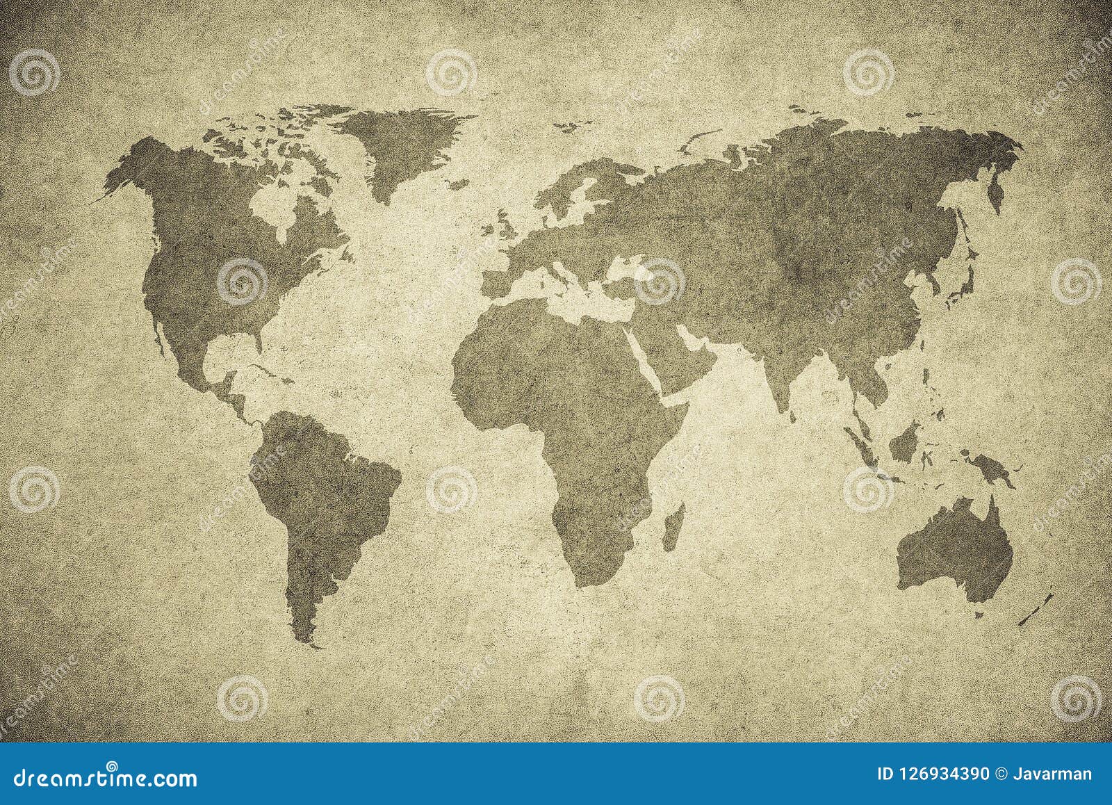 Grunge map of the world stock photo. Image of atlantic - 126934390