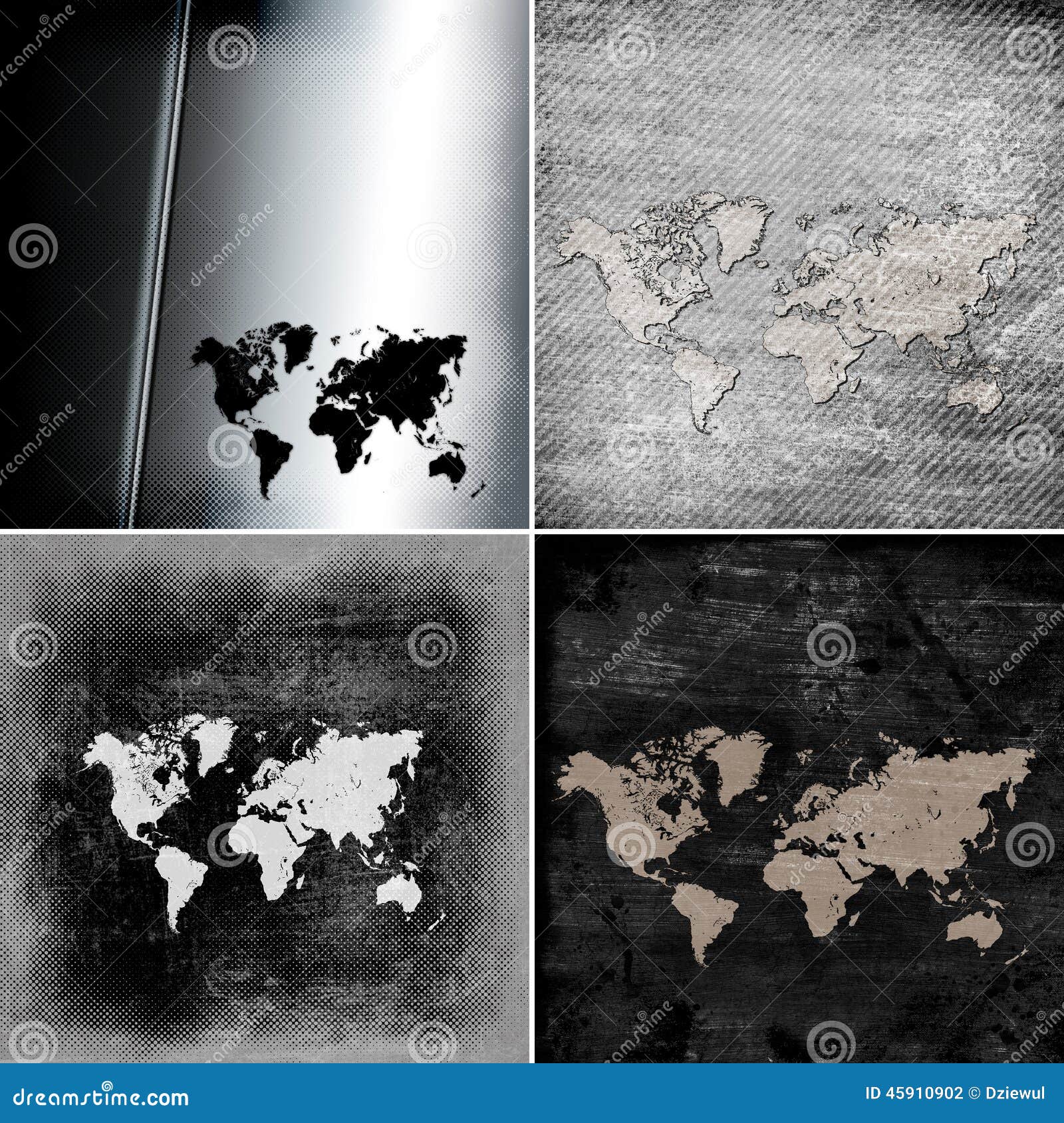 Grunge map of the world stock illustration. Illustration of outline ...