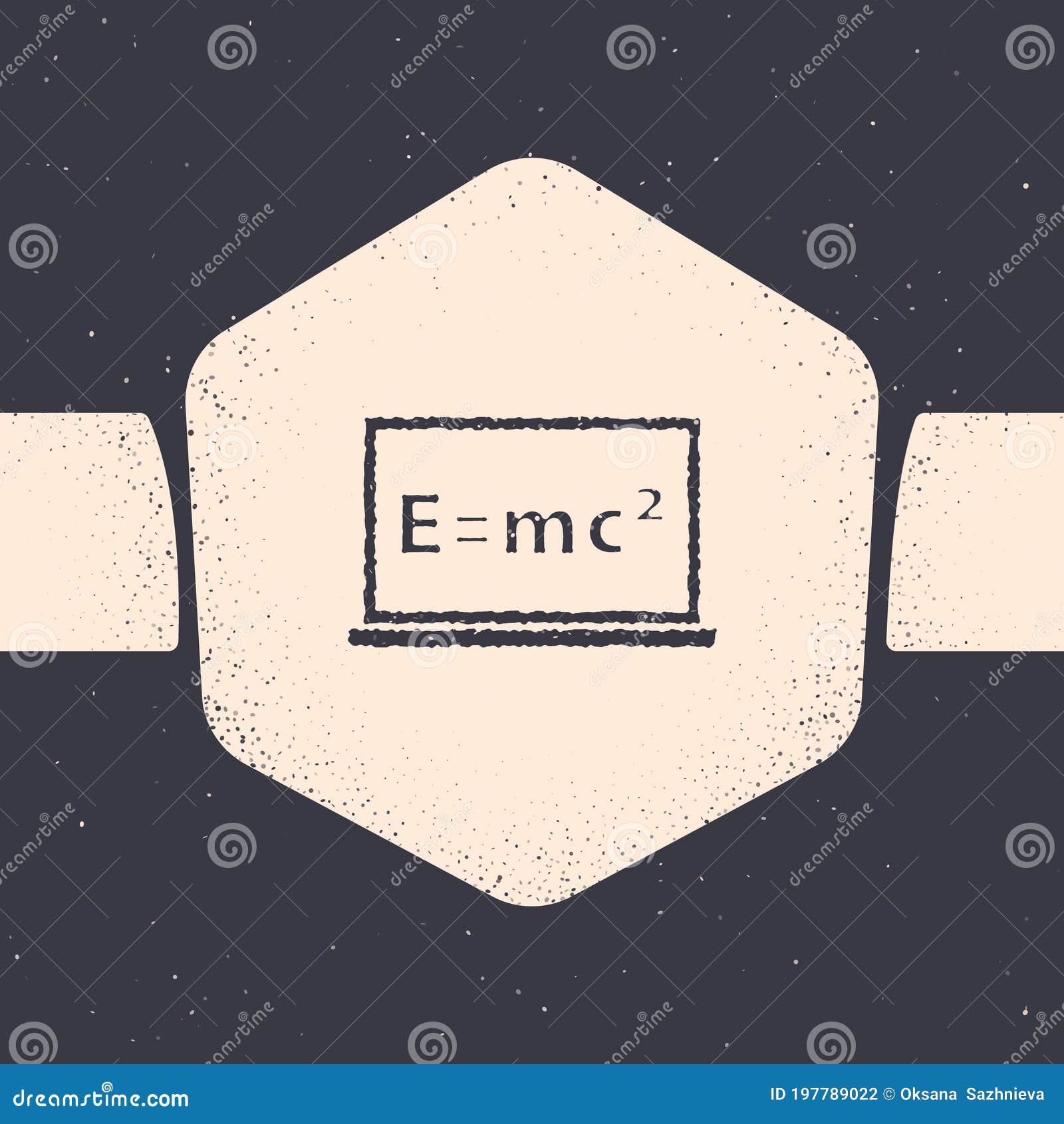 Grunge Math System of Equation Solution on Chalkboard Icon Isolated on ...