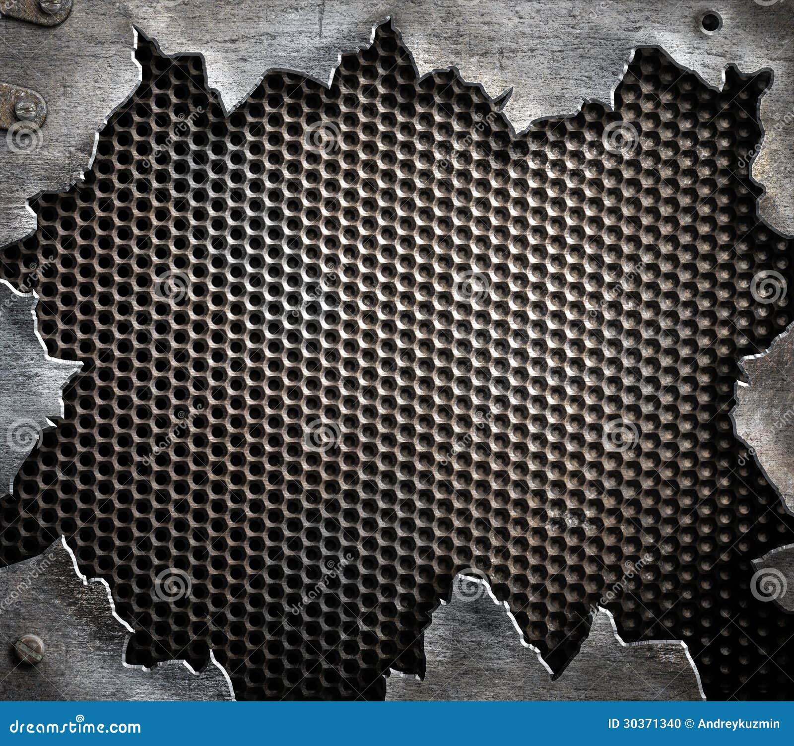 Grunge Metal Background with Torn Edges Stock Photo - Image of steel ...