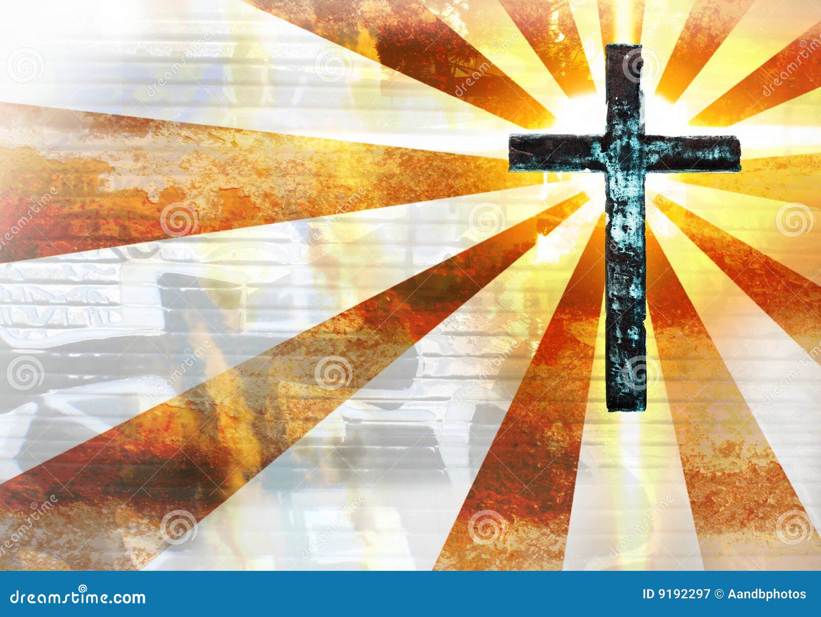Grunge Metal Cross stock illustration. Illustration of faith - 9192297