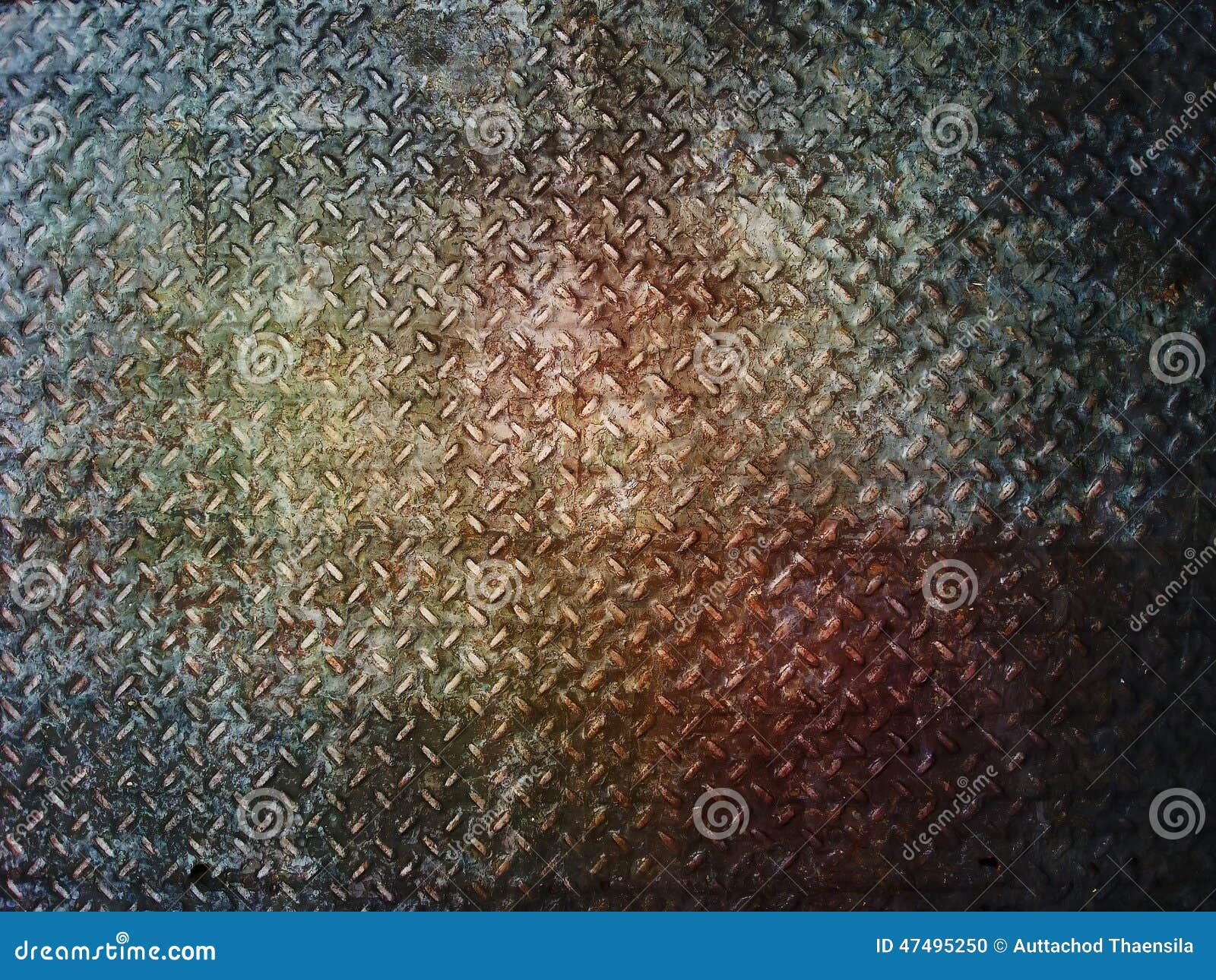 Grunge Metal Diamond Plate Background or Texture Stock Photo - Image of ...
