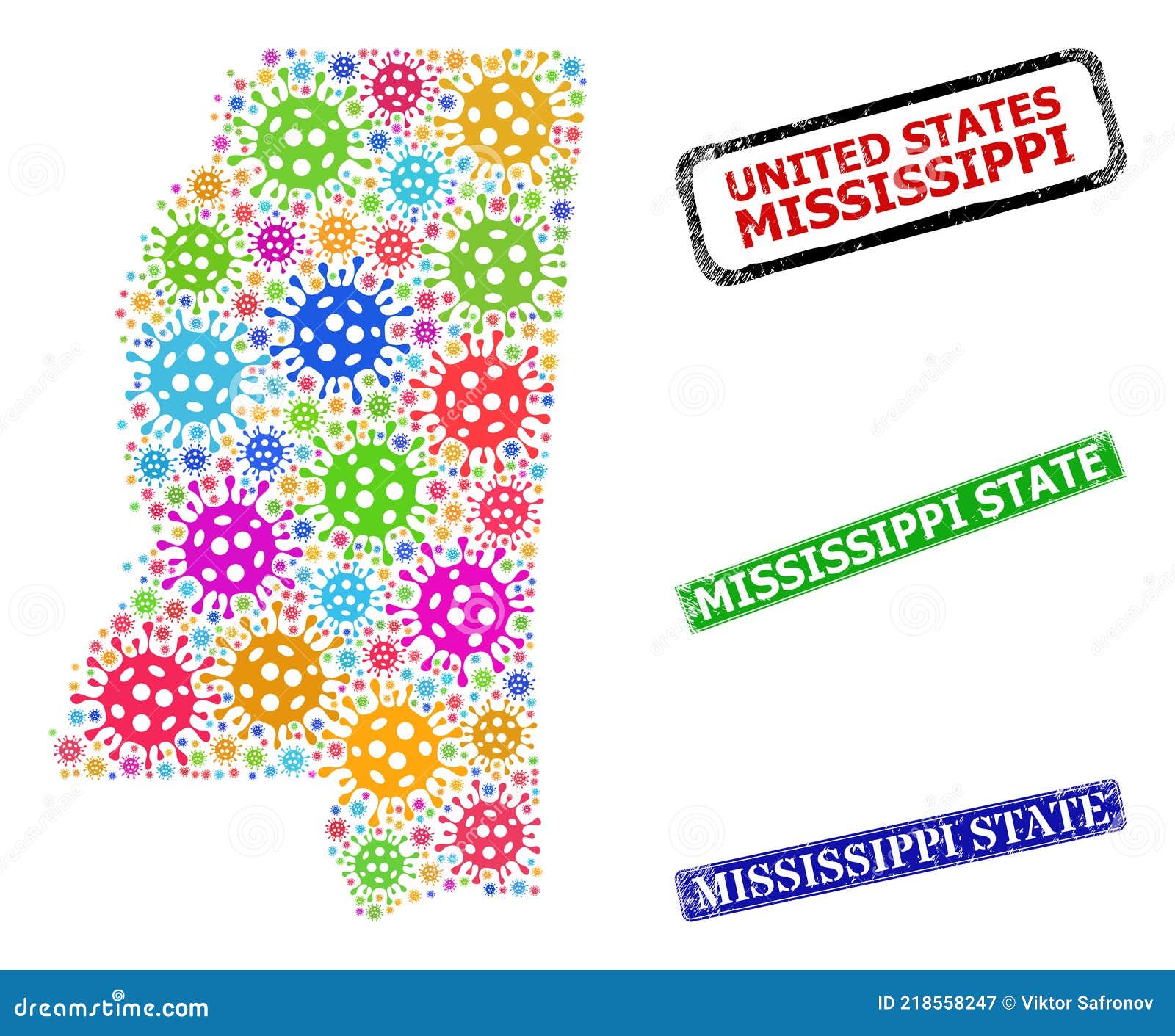 Grunge Mississippi State Badges And Bright Cell Mississippi State Map ...
