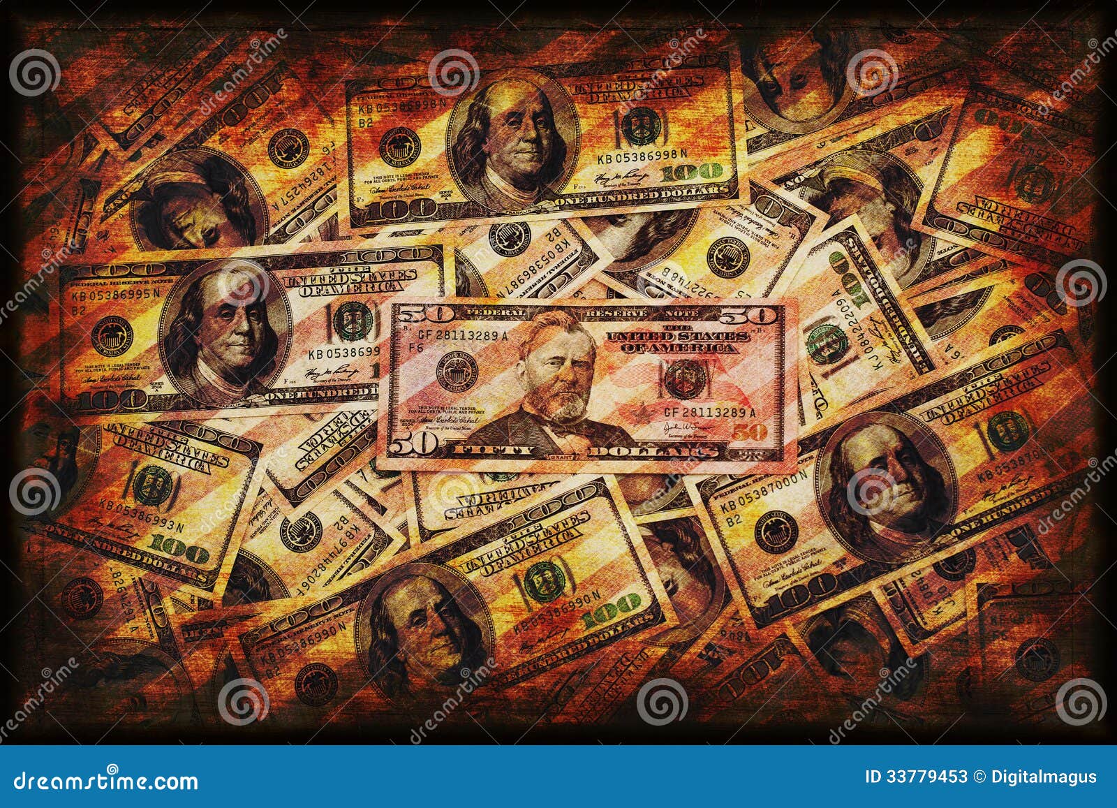 Grunge Money Background stock image. Image of financial - 33779453