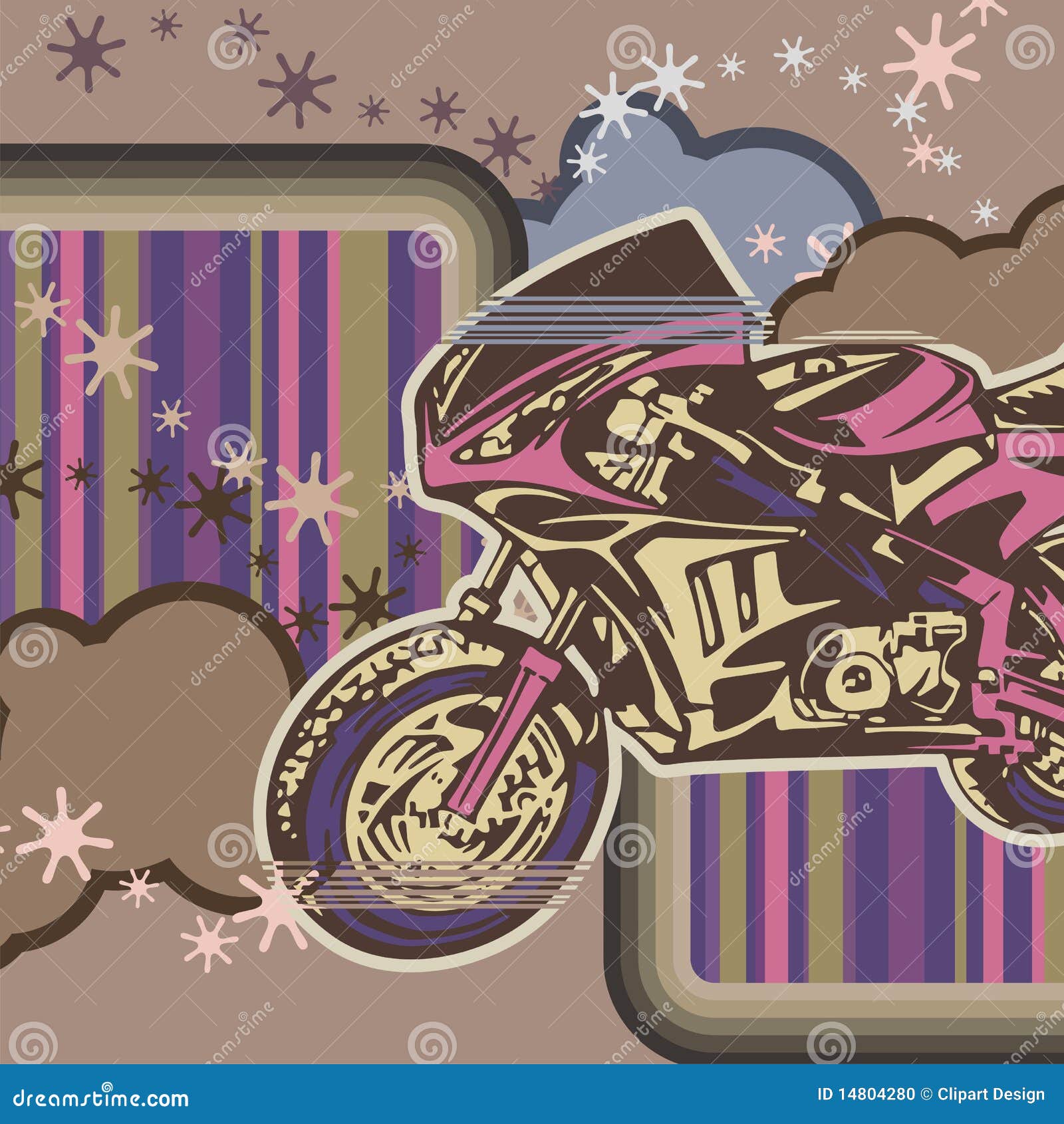 Grunge Motorcycle Background Stock Illustration - Illustration of ...