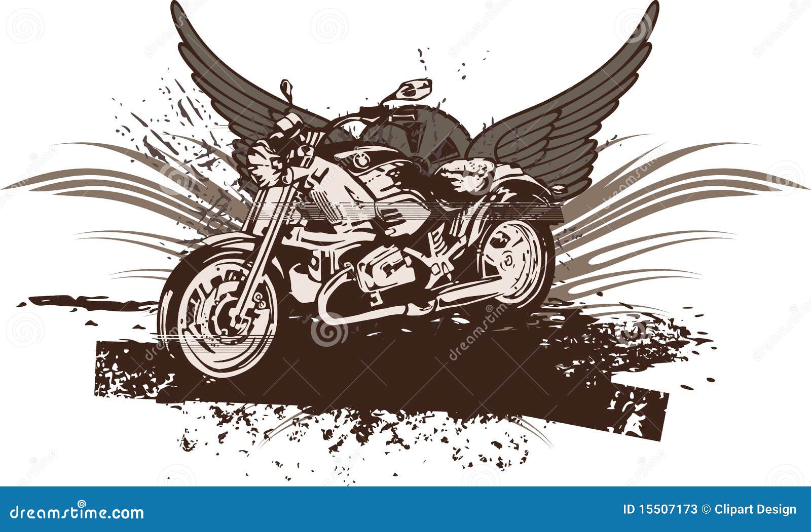 Grunge Motorcycle Background Stock Illustration - Illustration of ...