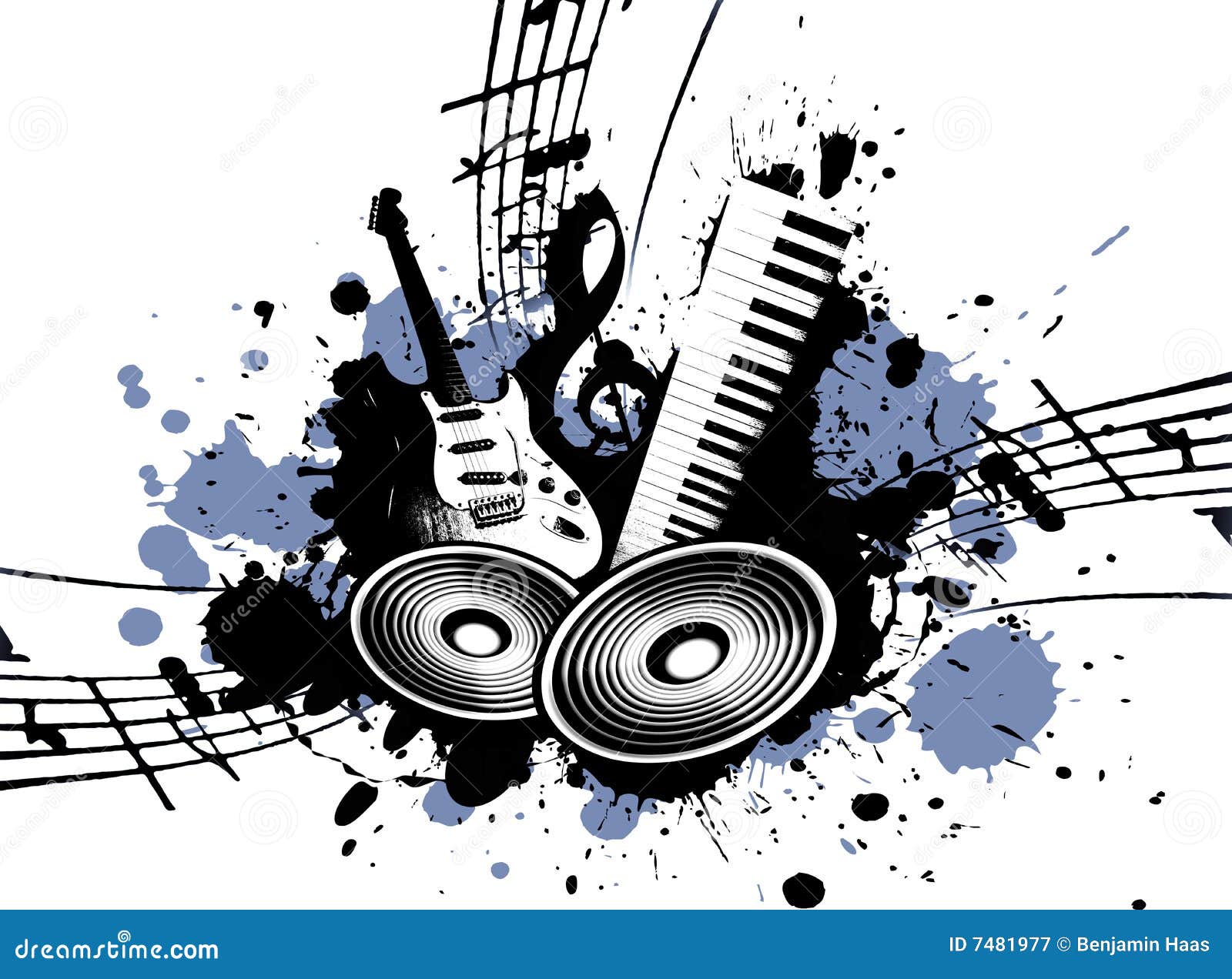 Grunge Music Instrument Background Royalty-Free Stock Photography ...