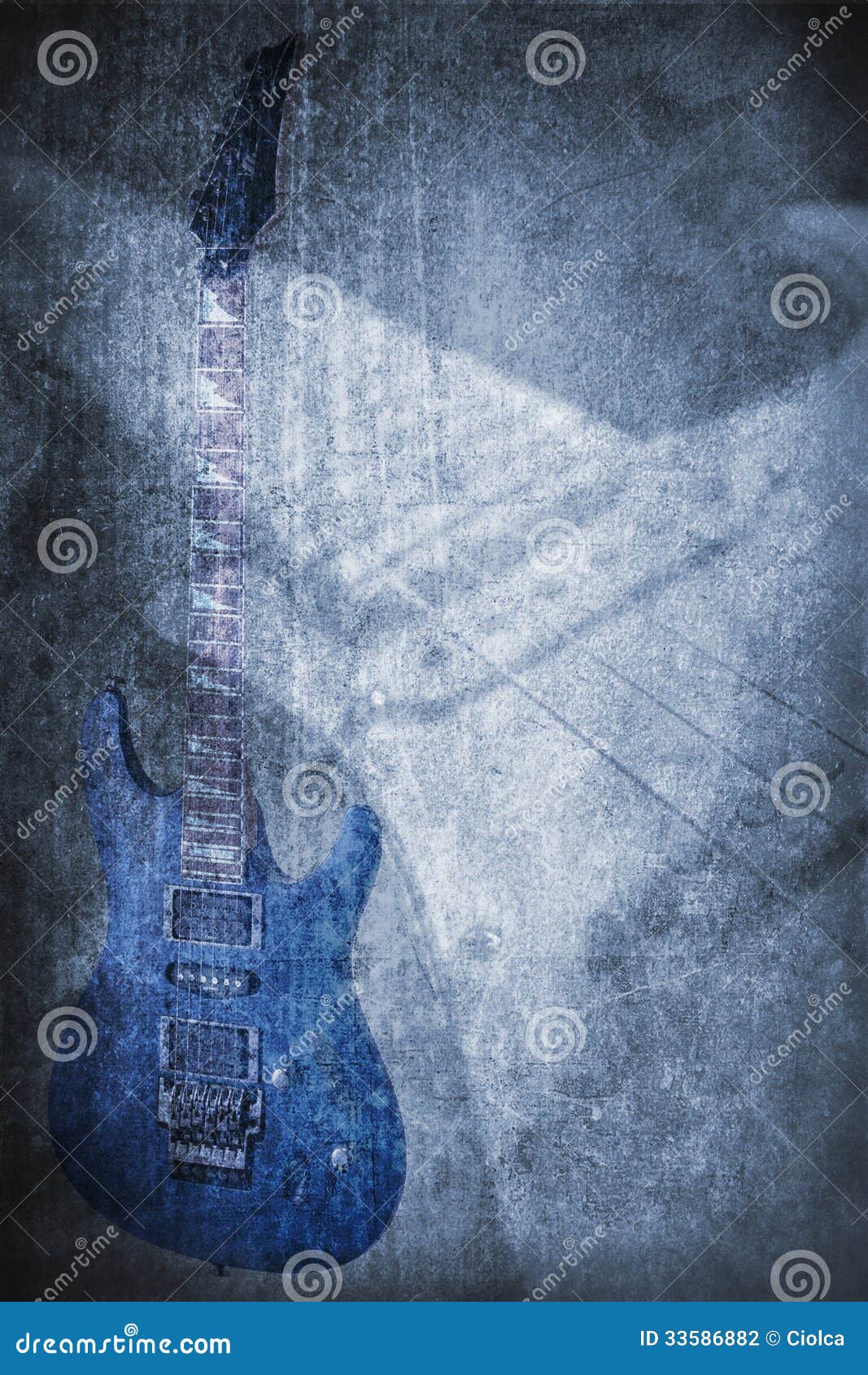 Grunge music instrument stock illustration. Illustration of close ...