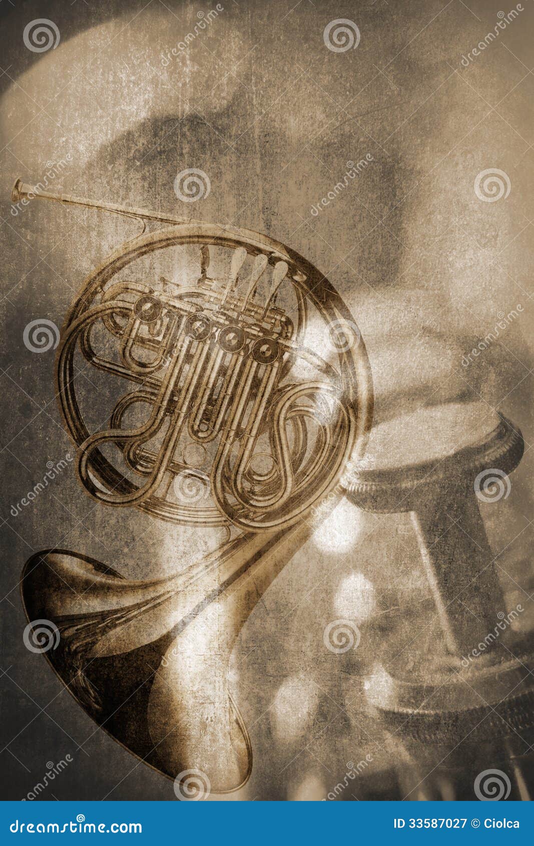 Grunge music instrument stock illustration. Illustration of clipart ...