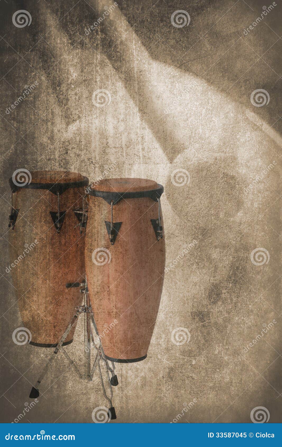 Grunge music instrument stock illustration. Illustration of deco - 33587045