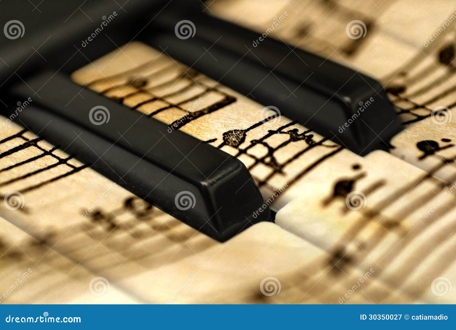 Grunge music keys stock image. Image of sepia, musical - 30350027