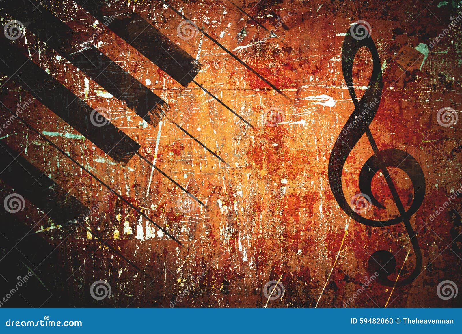 Grunge Music Pattern Background Stock Photo - Image of color, grunge ...