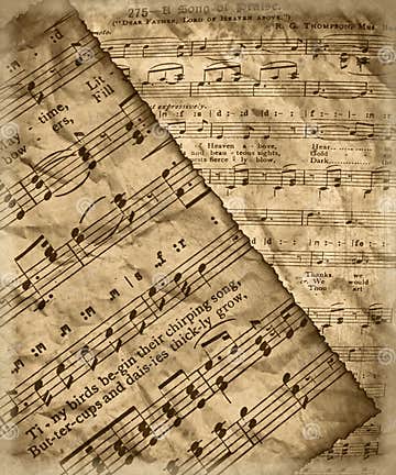 Grunge music sheet stock illustration. Illustration of notes - 4109241