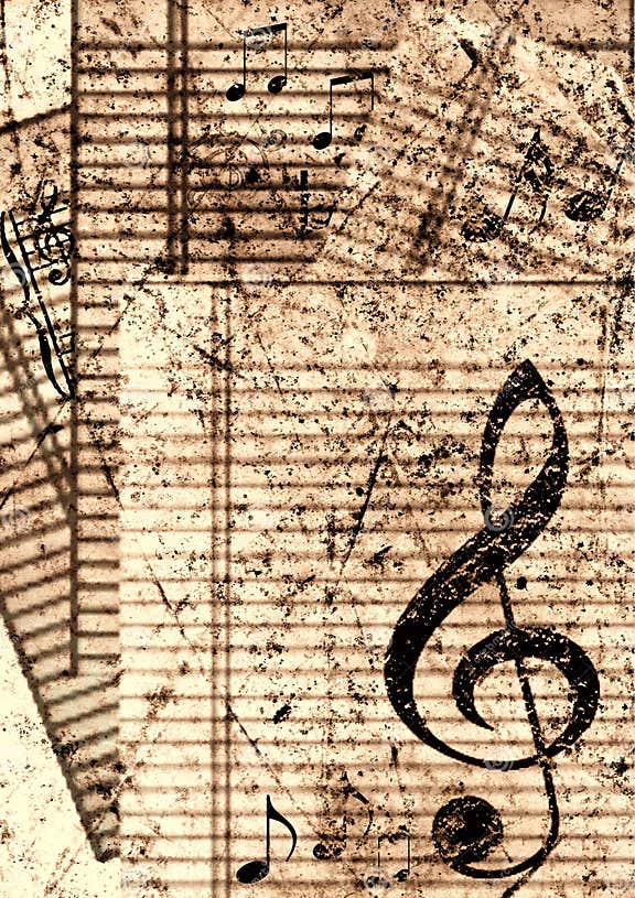 Grunge musical background stock illustration. Illustration of design ...