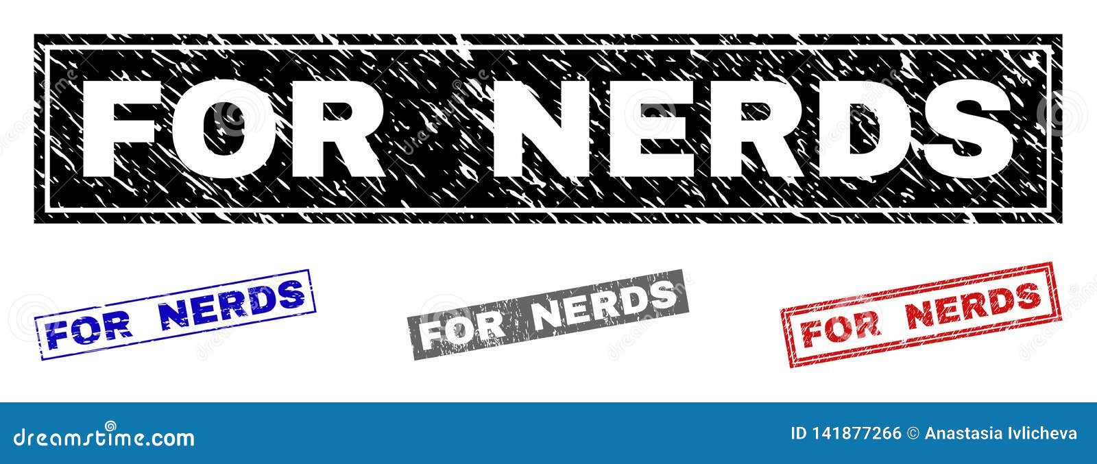 Grunge for NERDS Textured Rectangle Watermarks Stock Vector ...