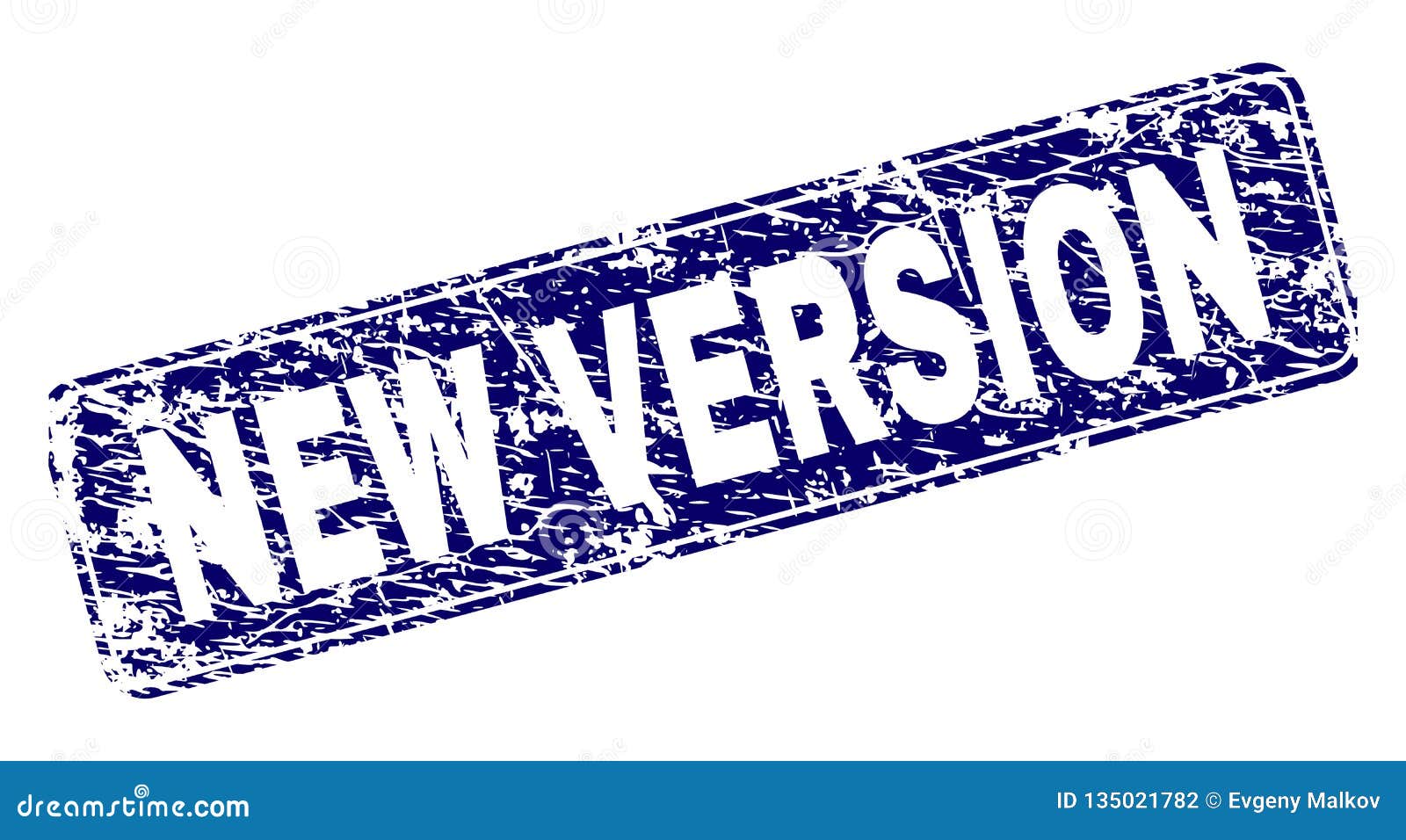 Grunge NEW VERSION Framed Rounded Rectangle Stamp Stock Vector ...