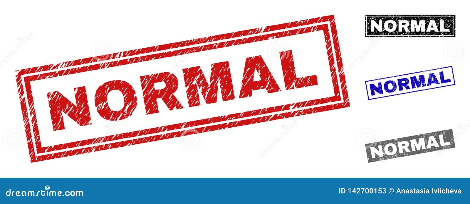 Grunge NORMAL Scratched Rectangle Stamp Seals Stock Vector ...