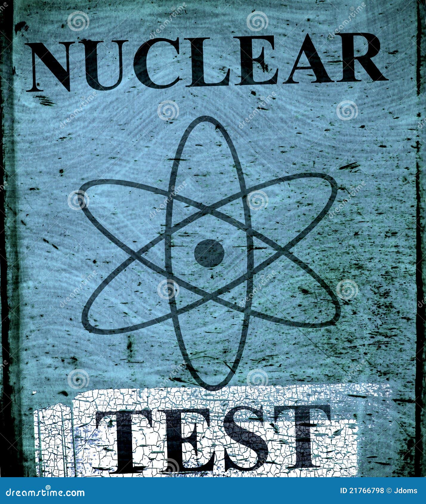 Grunge nuclear teast sign stock photo. Image of power - 21766798
