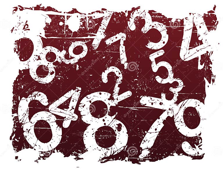 Grunge Number Background stock vector. Illustration of desktop - 3133286