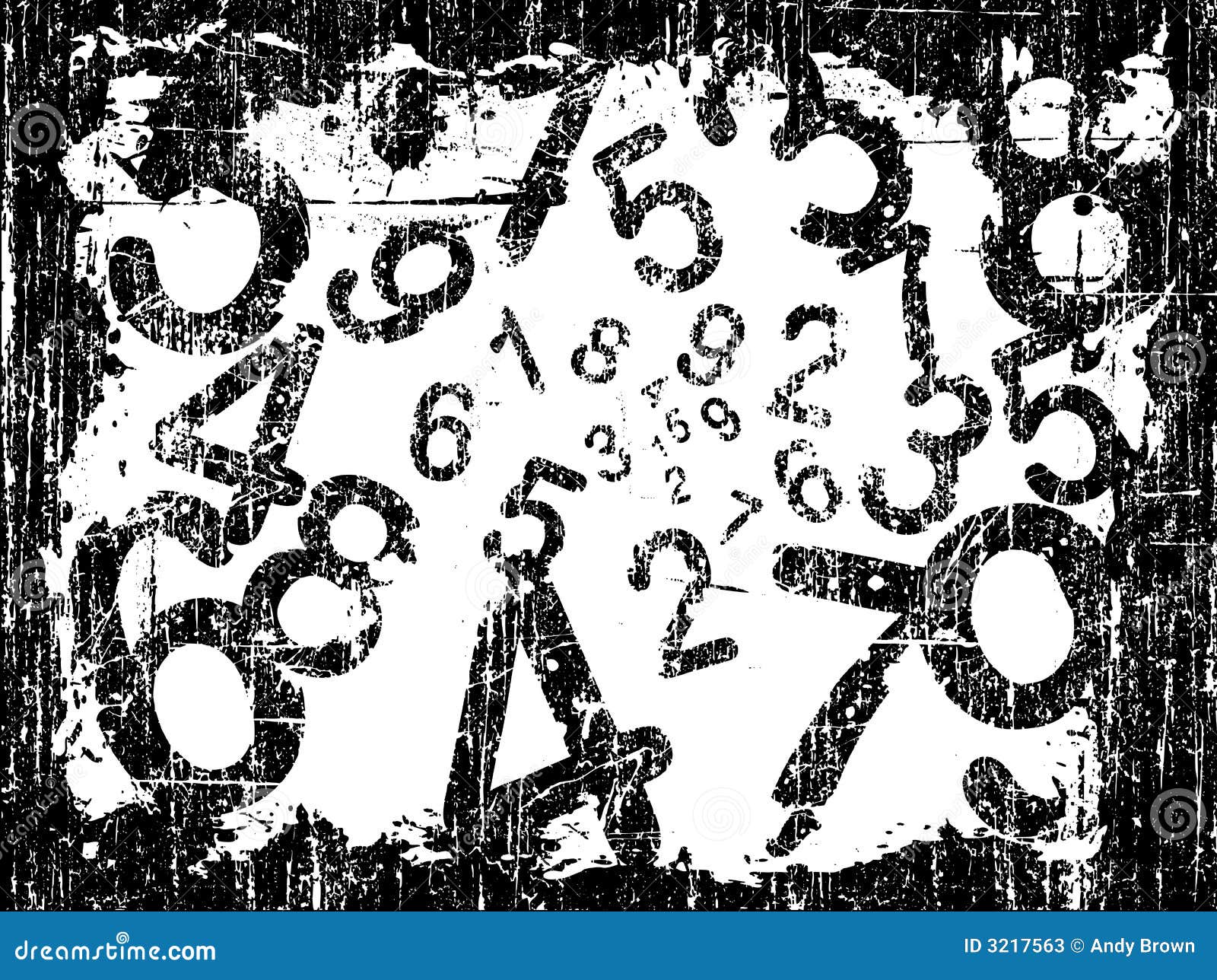 Grunge Number Background stock vector. Illustration of composition ...