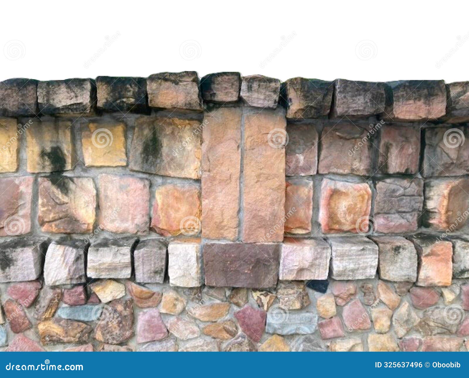Grunge and Old Multi Colored Stone Wall Stock Photo - Image of house ...