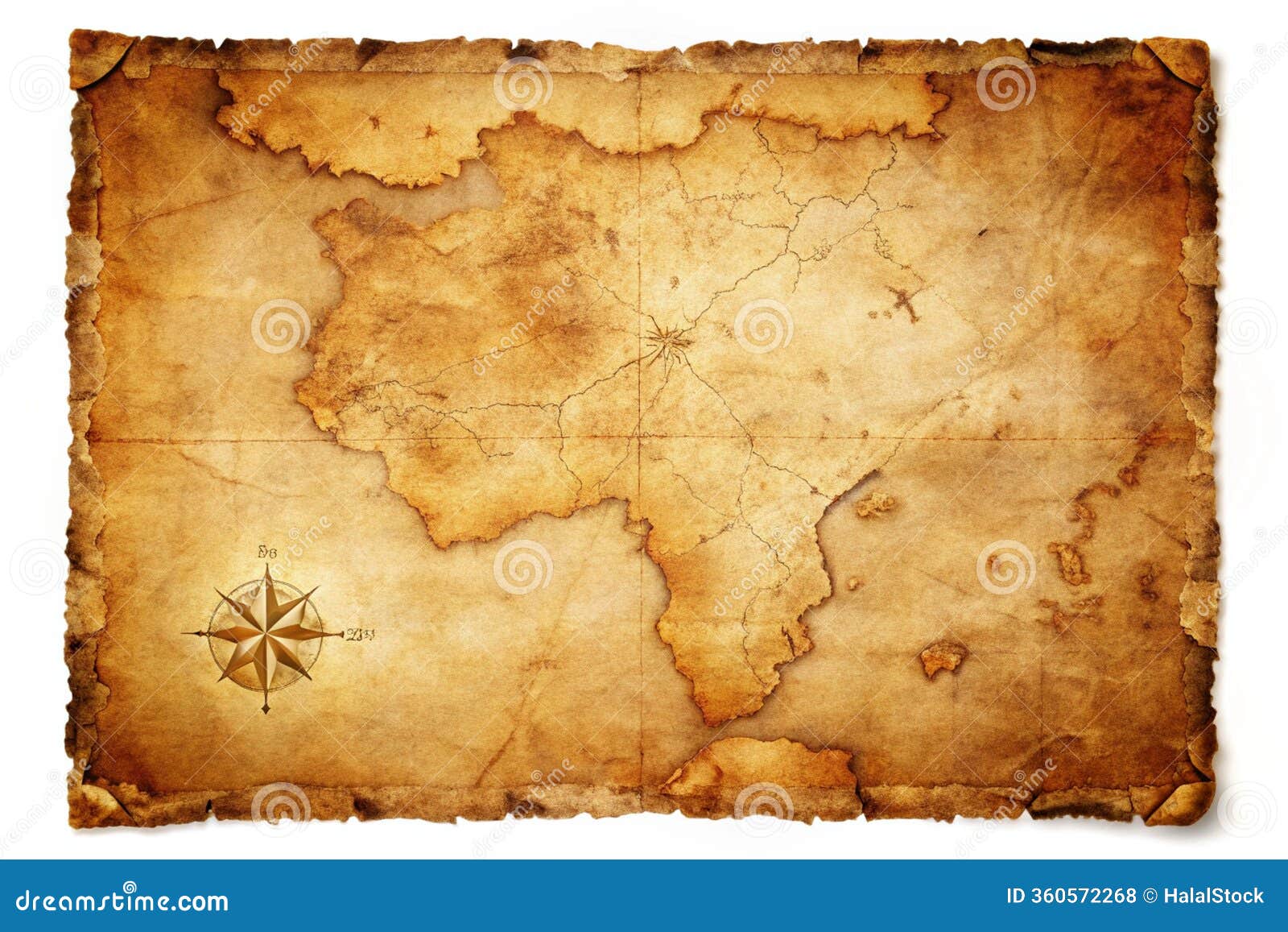 Grunge Old Paper for Treasure Map or Vintage Stock Illustration ...