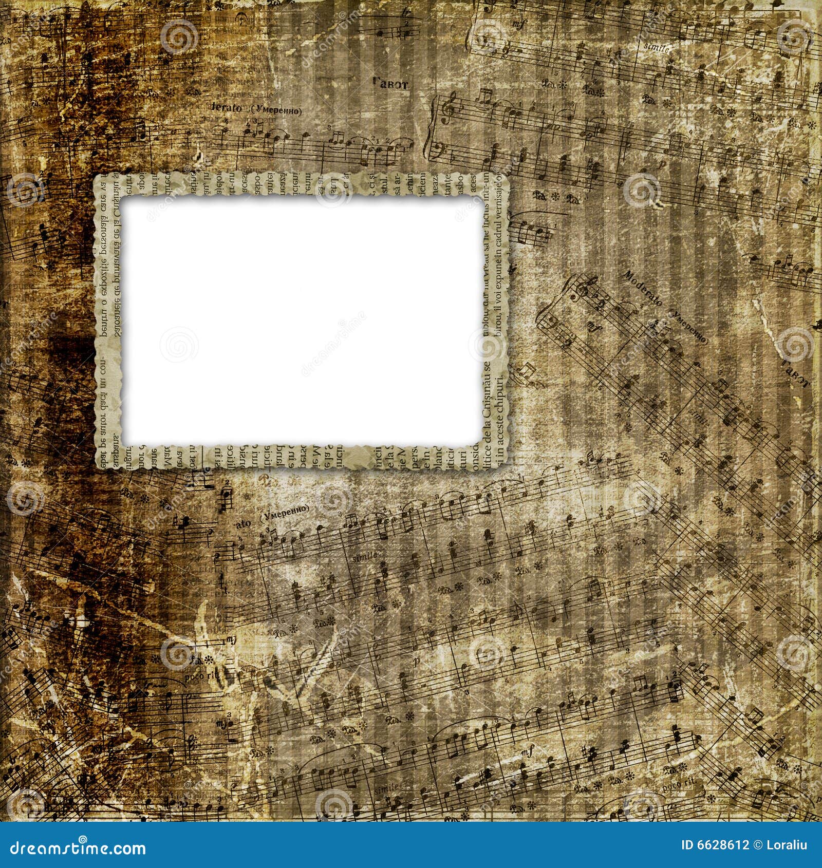 Grunge Page for Photo or Invitation Stock Illustration - Illustration ...