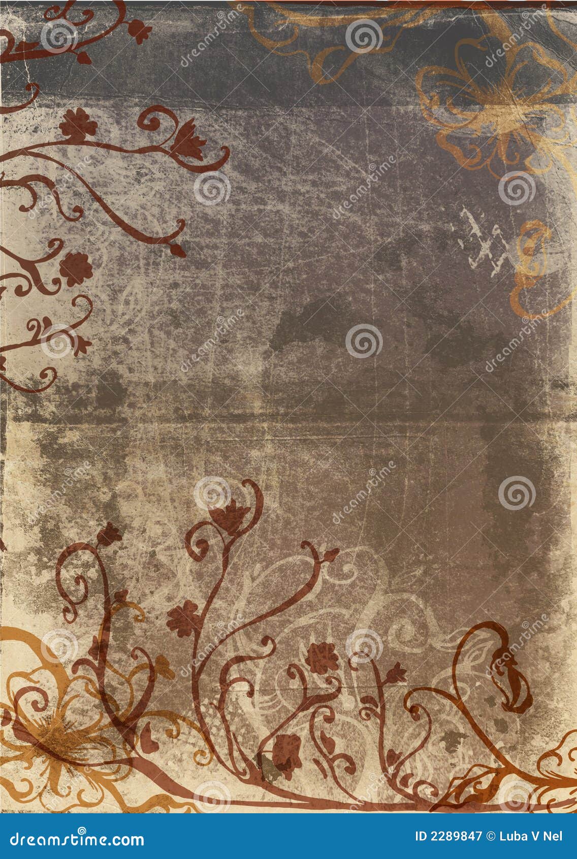 Grunge Page with Rustic Design Stock Illustration - Illustration of ...