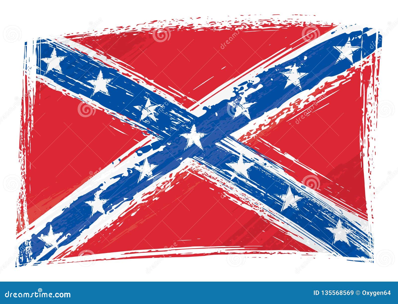 Rebel Flag With Civil War Cannon Silhouette Vector Illustration ...