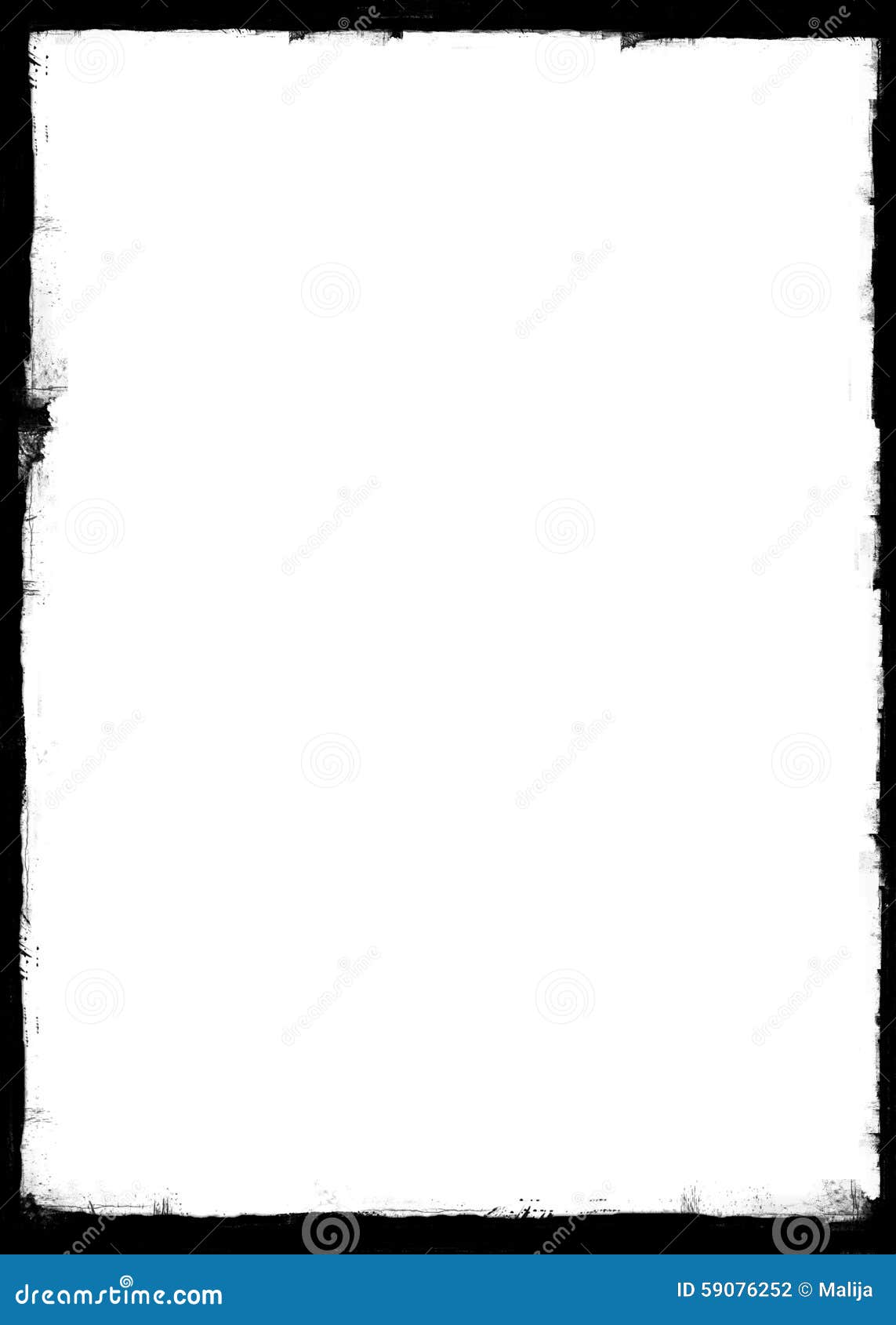 Grunge Paper Frame, Burn Effect, Grunge Border. Stock Illustration ...