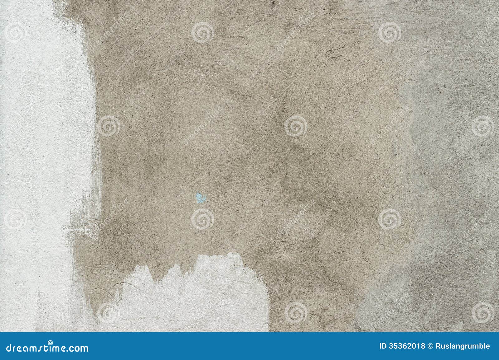 Grunge Partially Painted Wall Stock Photo - Image of cement, background ...