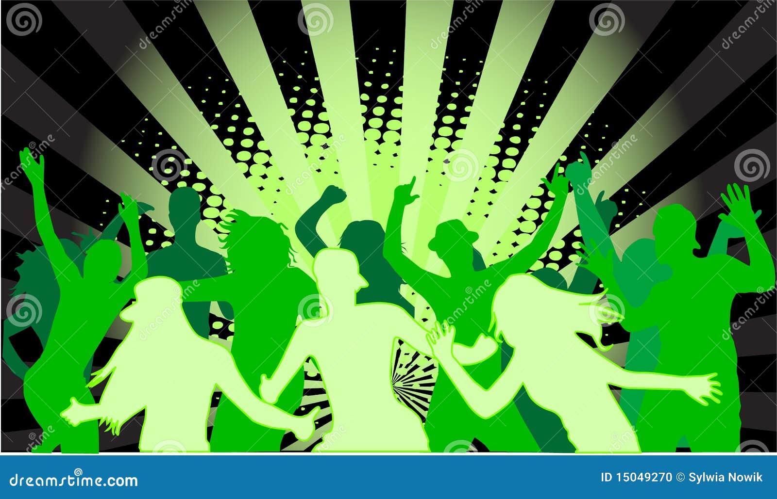 Grunge party people stock vector. Illustration of dance - 15049270