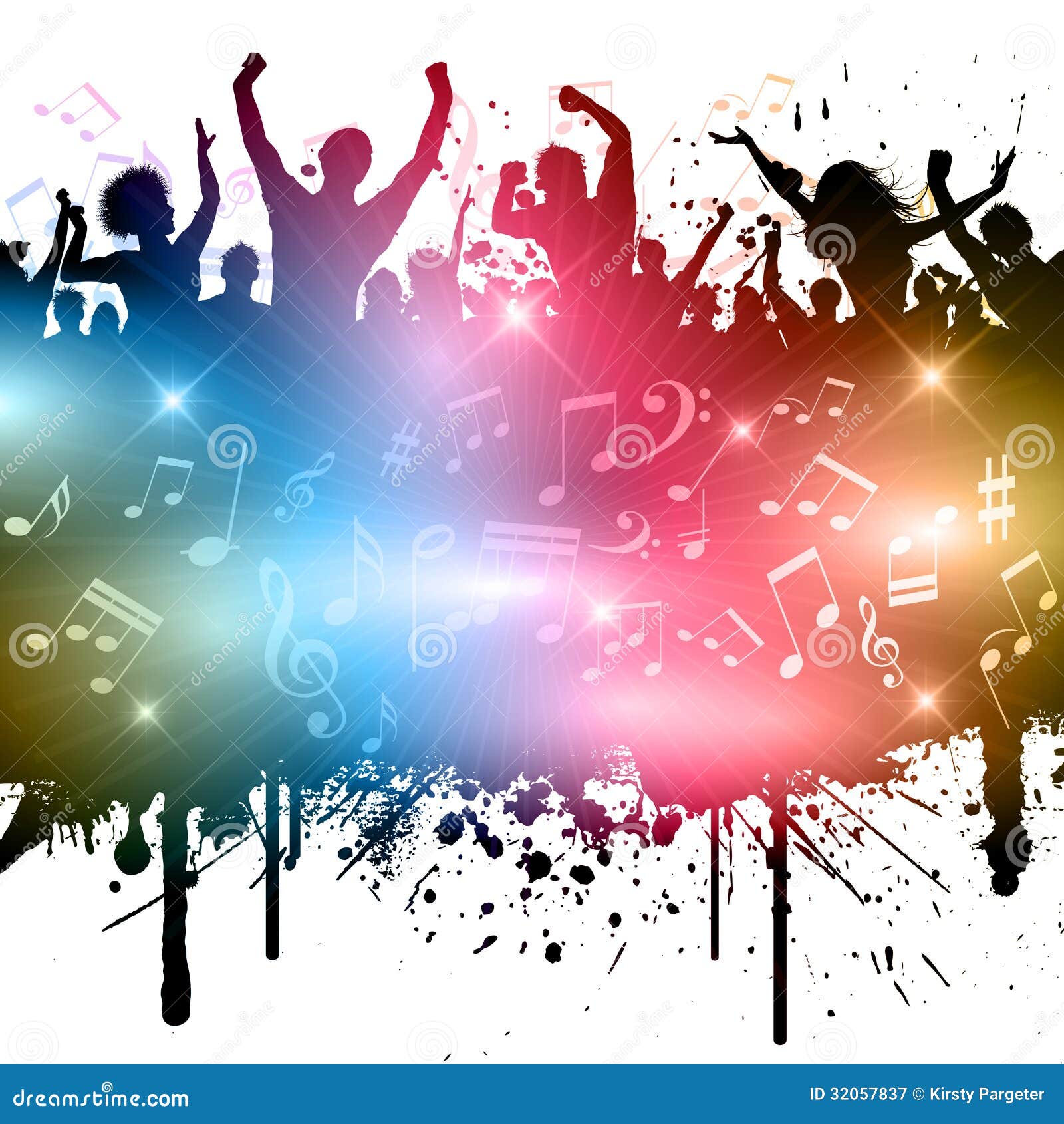 Grunge party stock vector. Illustration of staff, party - 32057837