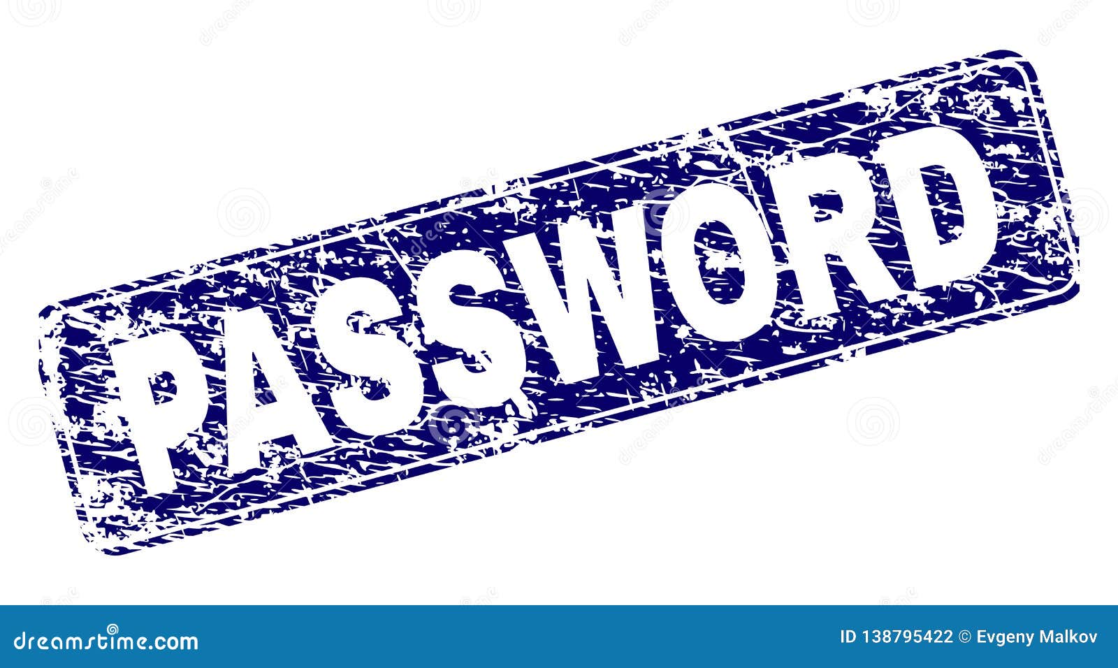 Grunge PASSWORD Framed Rounded Rectangle Stamp Stock Vector ...