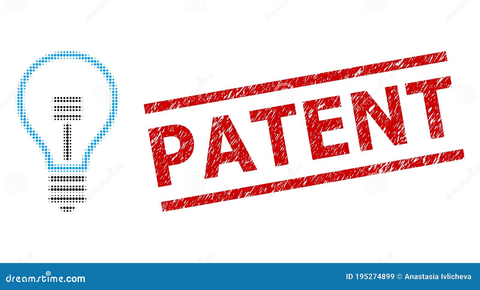 Patent Stamp Icon Vector, Red Color Copyright Badge Idea, Success ...
