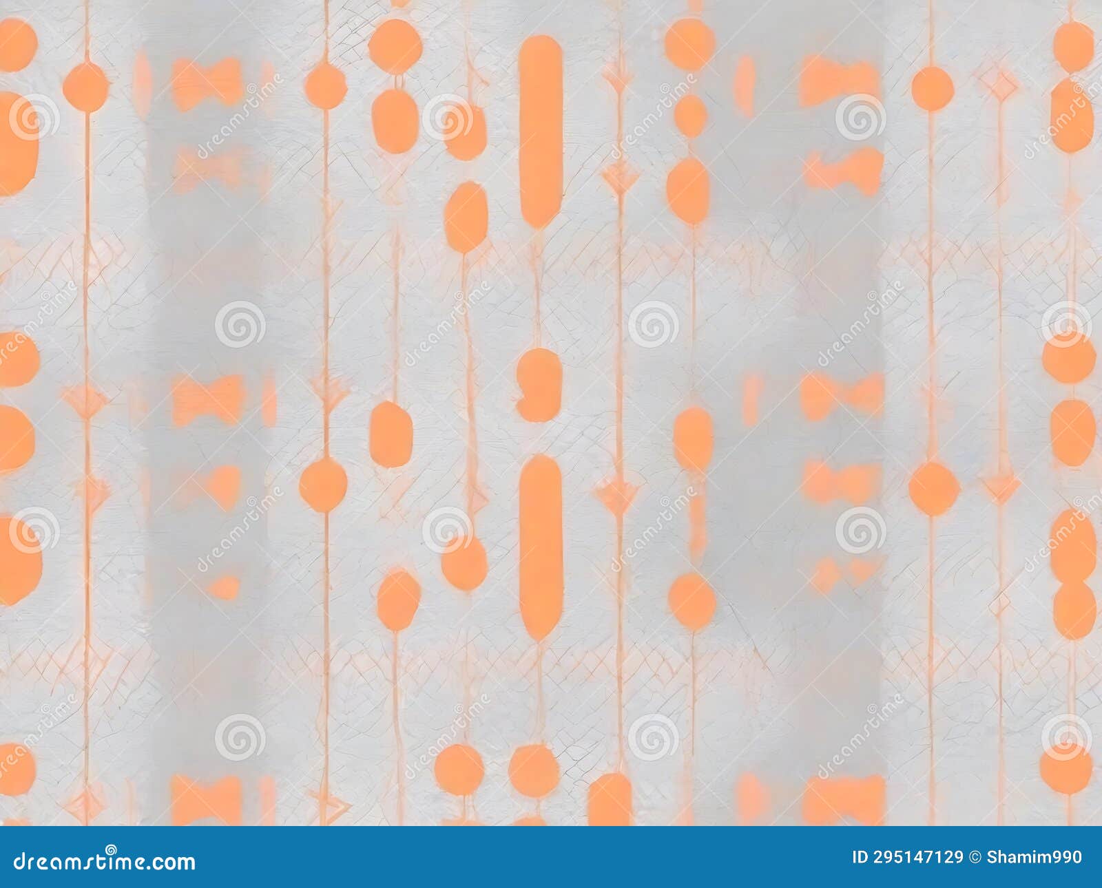 Neon Contrast: Grunge Pastel Pattern in Grey and Orange Stock Vector ...