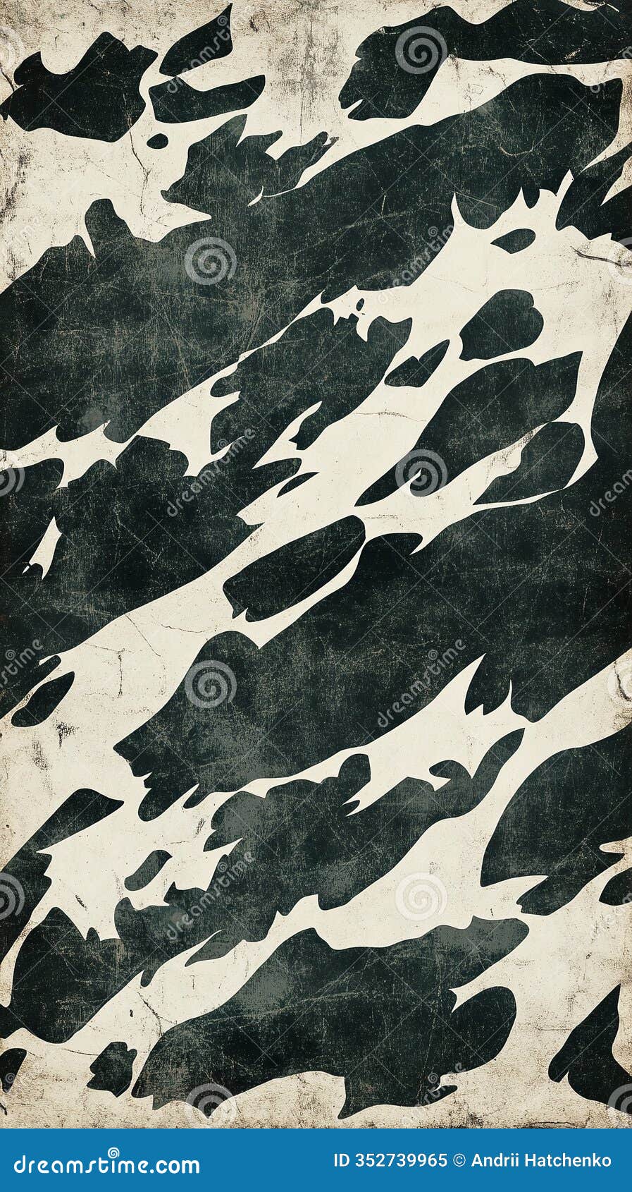 Grunge Pattern of Smeared Ink and Torn Paper Layers Stock Illustration ...