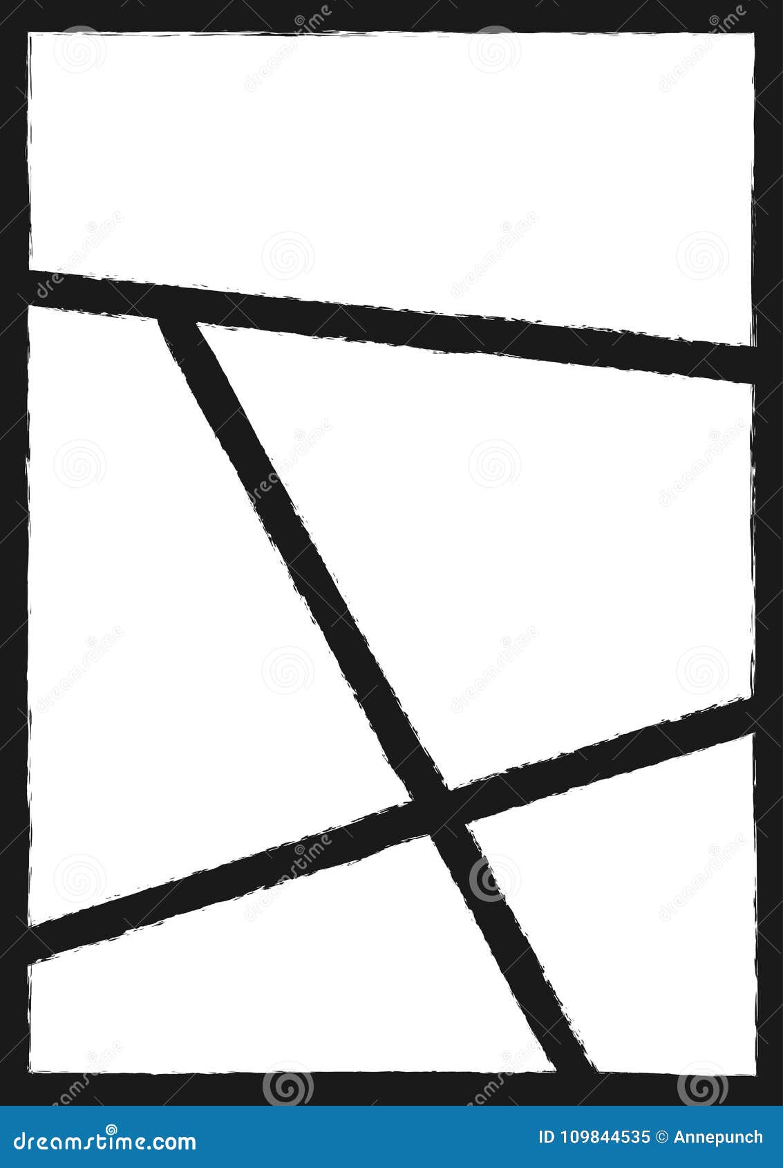 Rectangular Vertical Frames, Botanical Hand Drawn Illustration, Floral ...