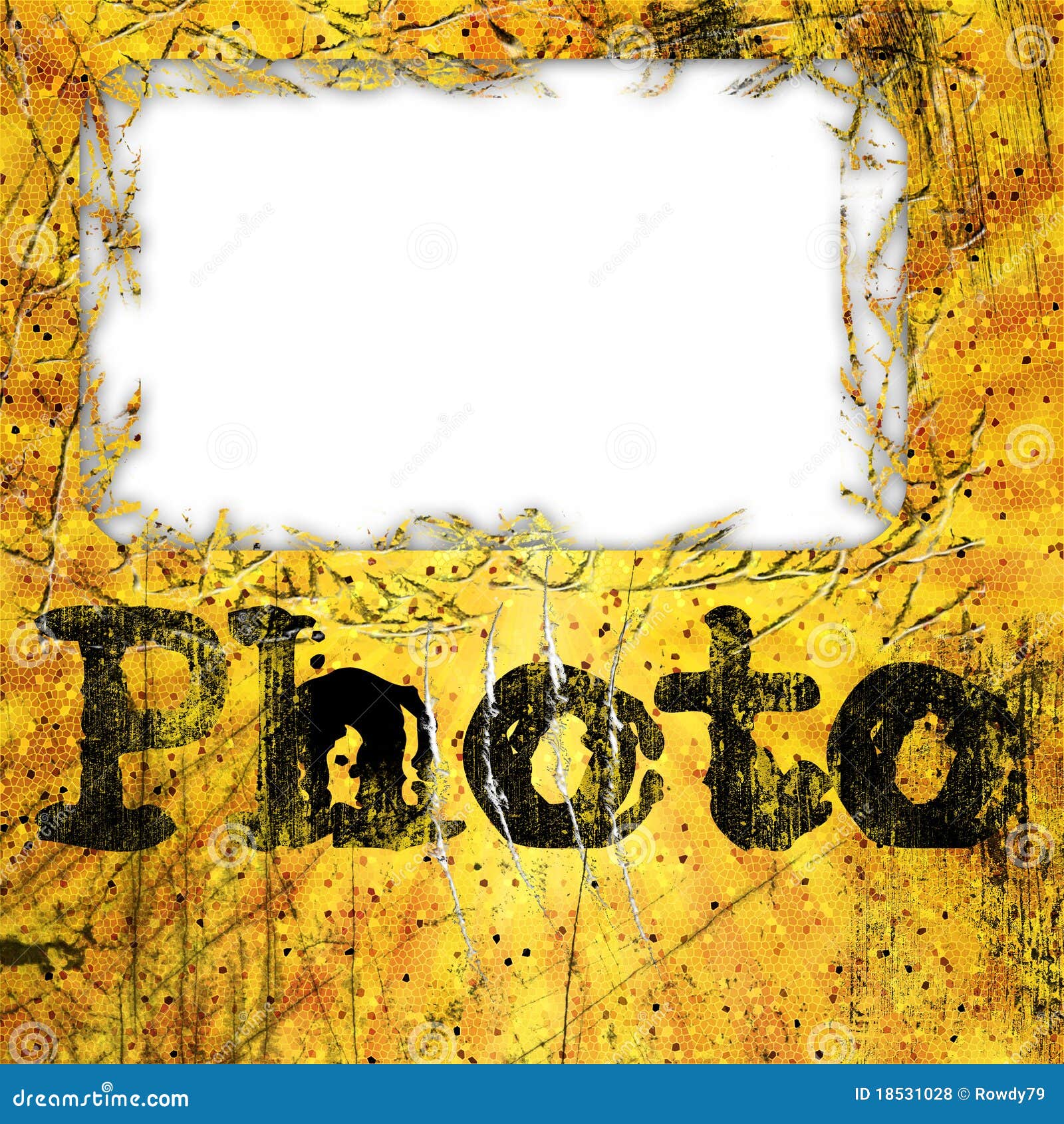Grunge photo frame stock illustration. Illustration of composition ...
