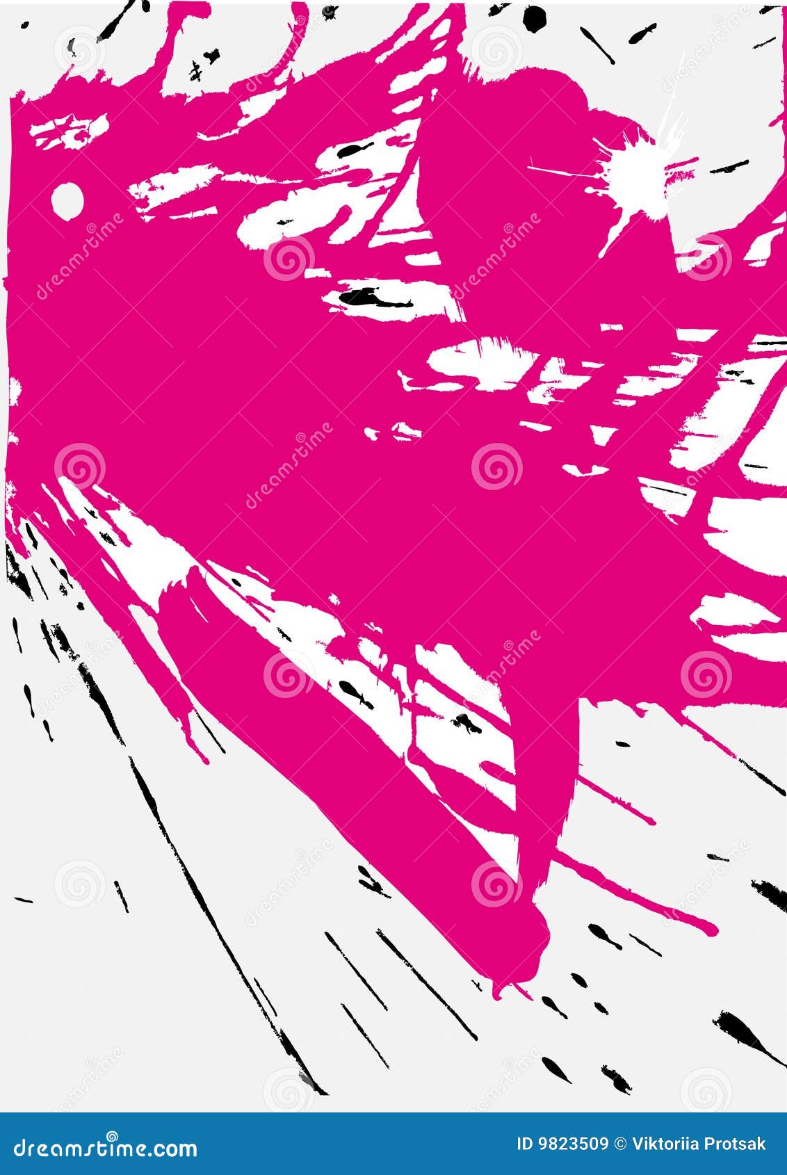 Grunge pink splats stock vector. Illustration of torn - 9823509