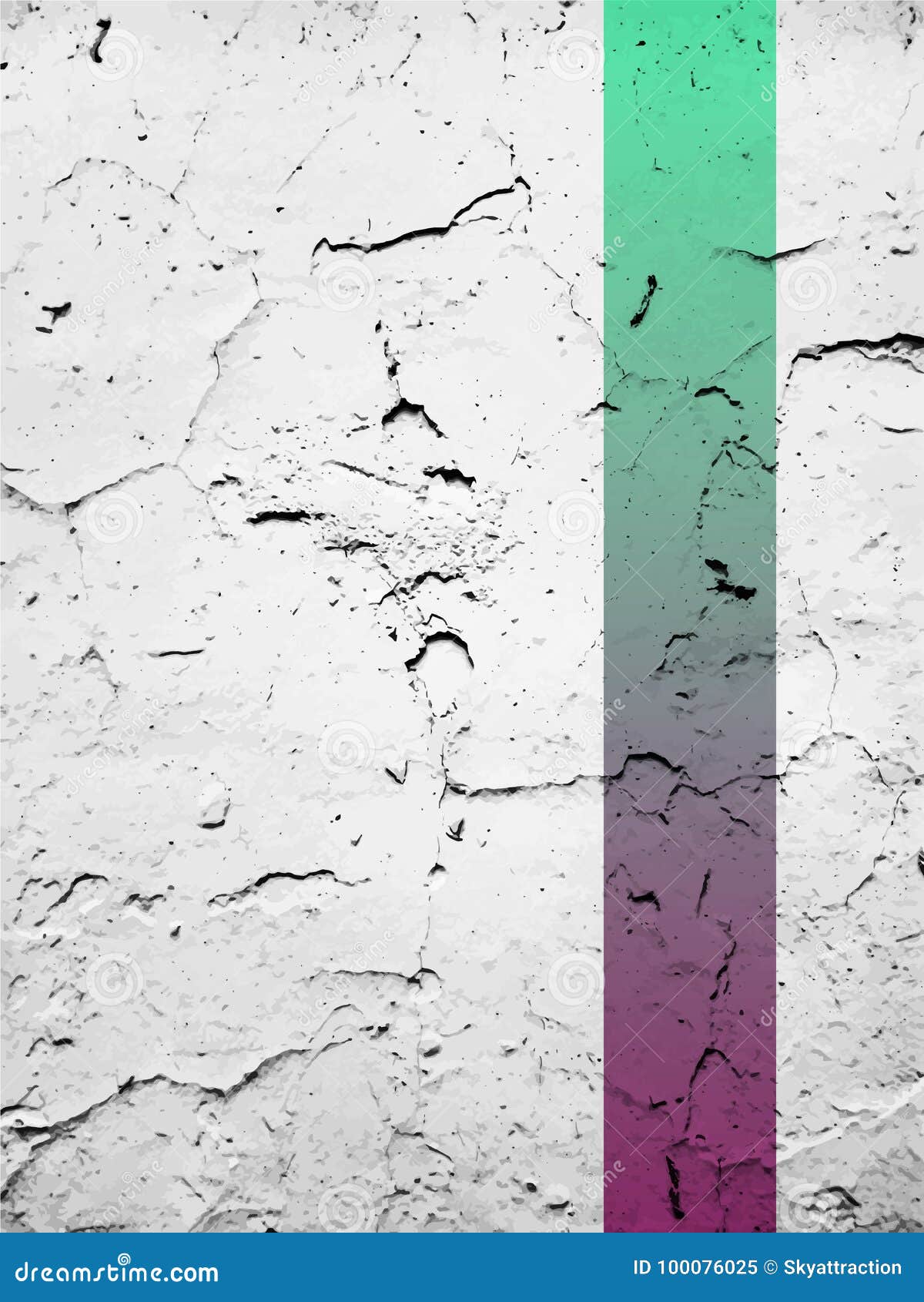 Grunge Plaster Cracks Texture Vector Brush. Grayscale. Multiply Color ...