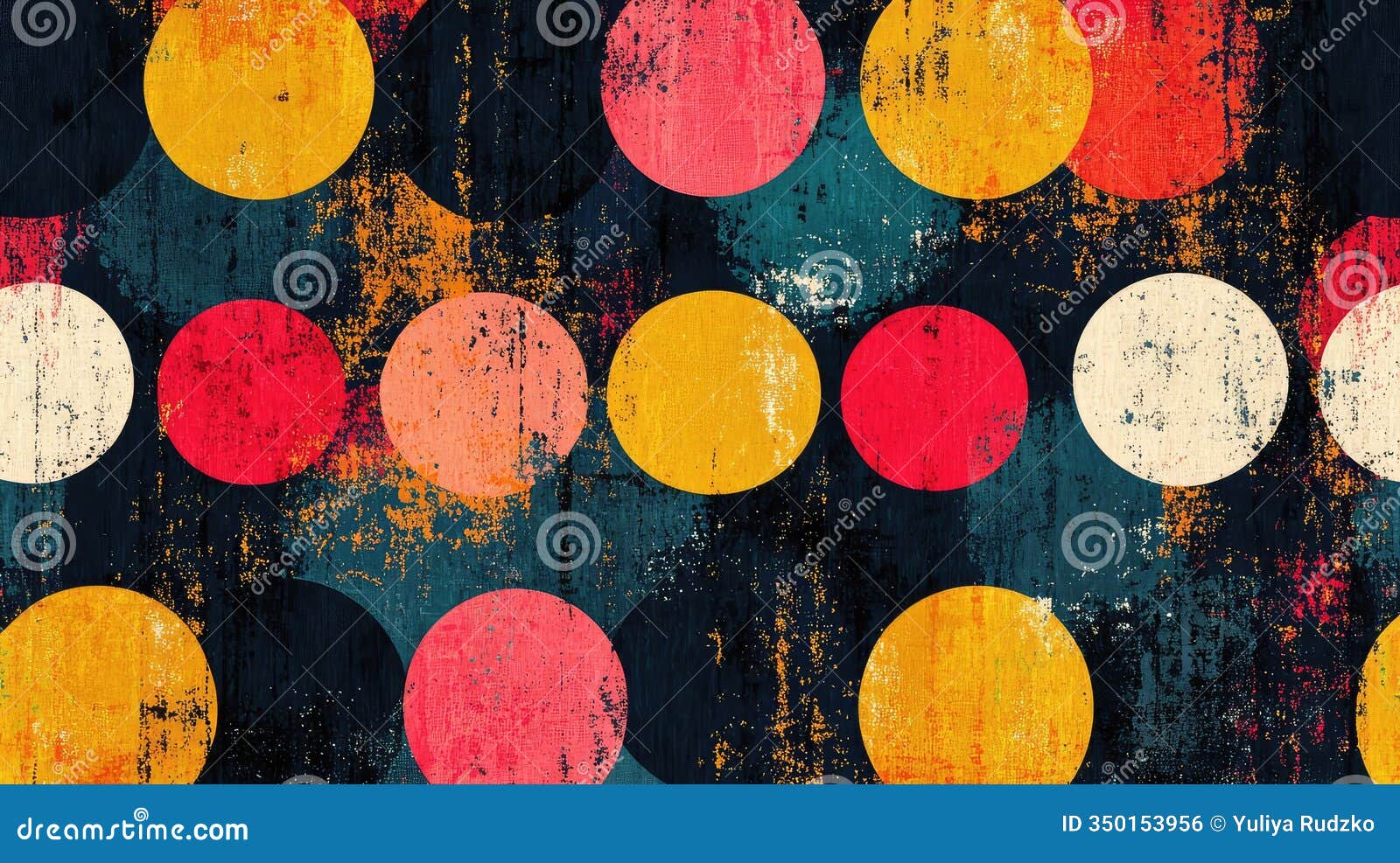 Grunge Polka Dot Seamless Embroidery Pattern Stock Photo - Image of ...