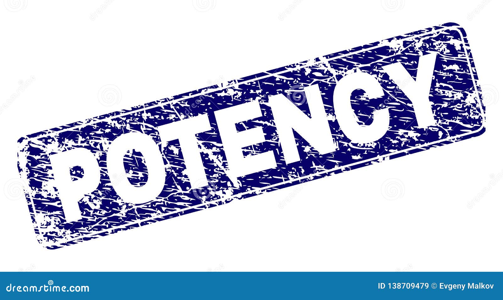 Grunge POTENCY Framed Rounded Rectangle Stamp Stock Vector ...