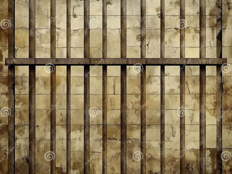 Grunge Prison Bars Texture, a Distressed Concrete Wall Background for ...